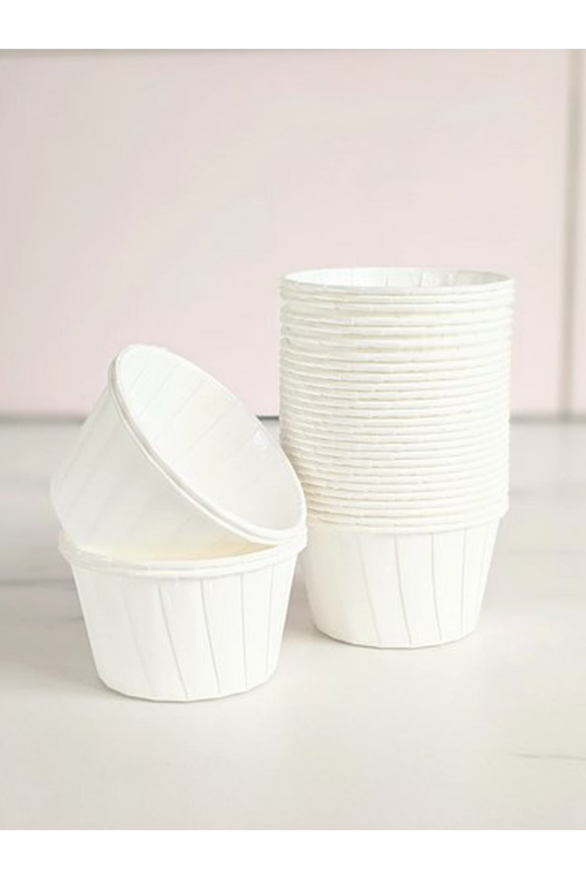 parti pera 15'li Beyaz Muffin Cupcake Kek Kapsülü Kalıbı Fiyatı ...