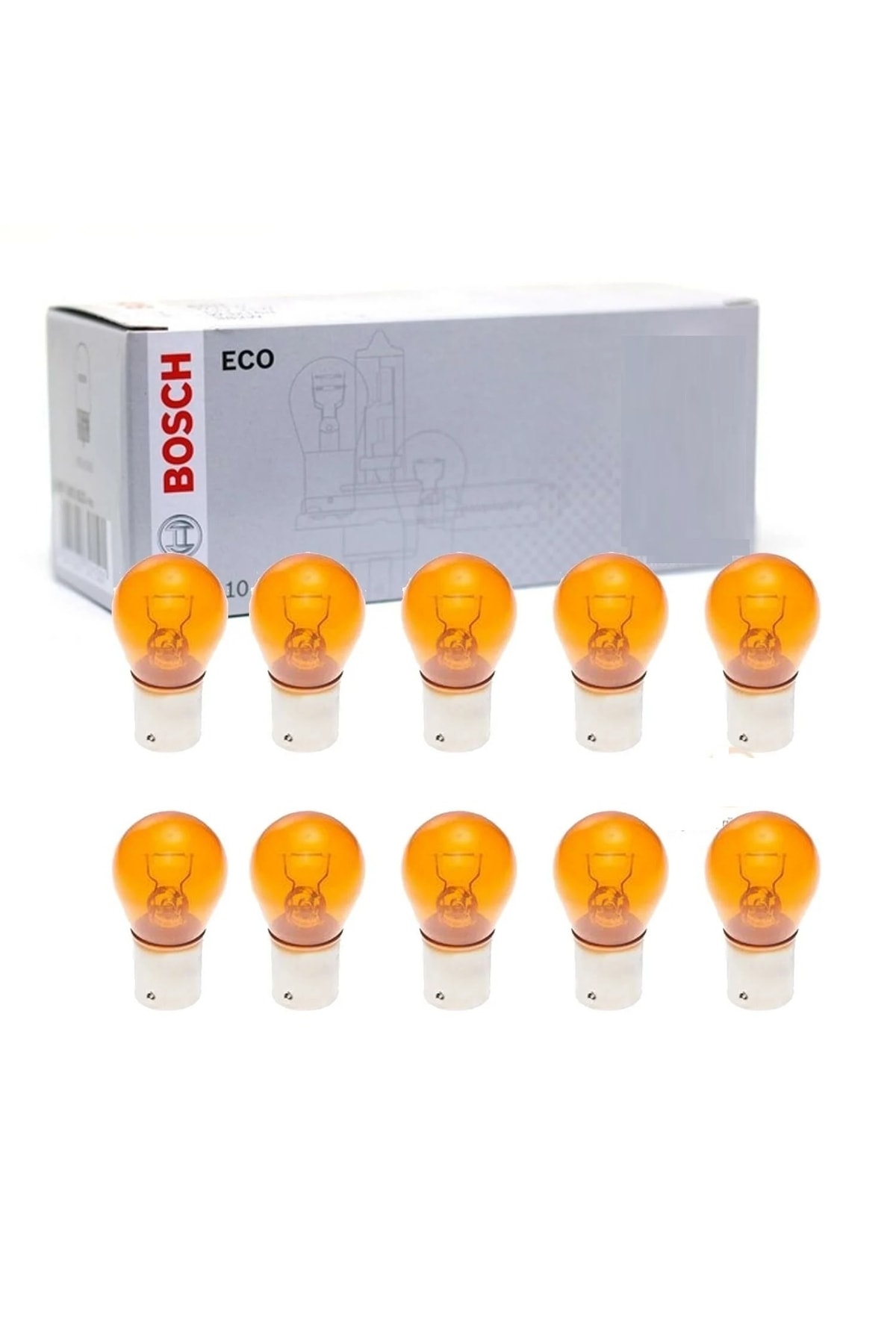 Bosch 12v 21w 93 Turuncu Sinyal Ampulu Yakın Tırnak Bau15s 10 Adet ...