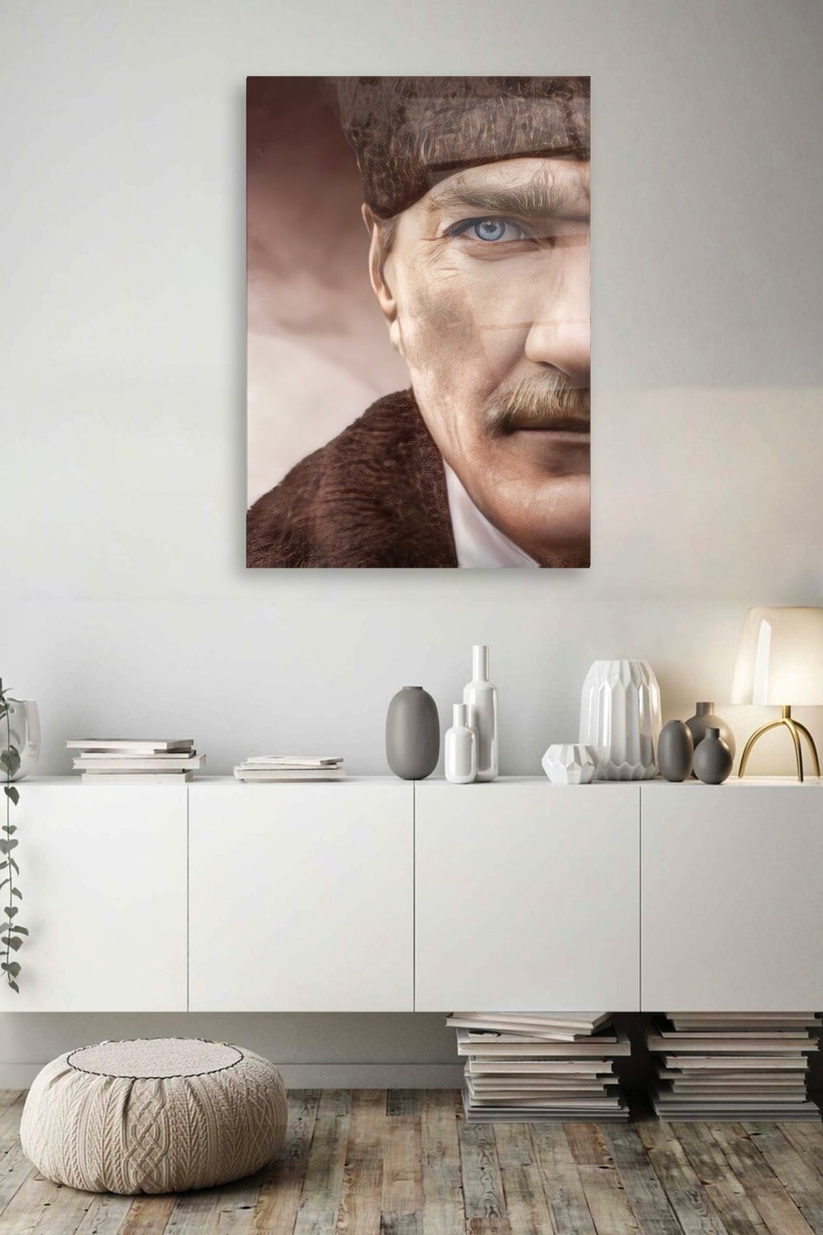 TAULART Atatürk Yarı Portre Renkli Cam Tablo Fiyatı, Yorumları - Trendyol