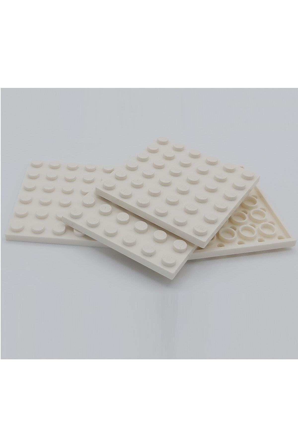 LEGO Orjinal Moc Custom Aksesuar Creator Plate 6 X 6 Düz Tuğla Beyaz 1 ...