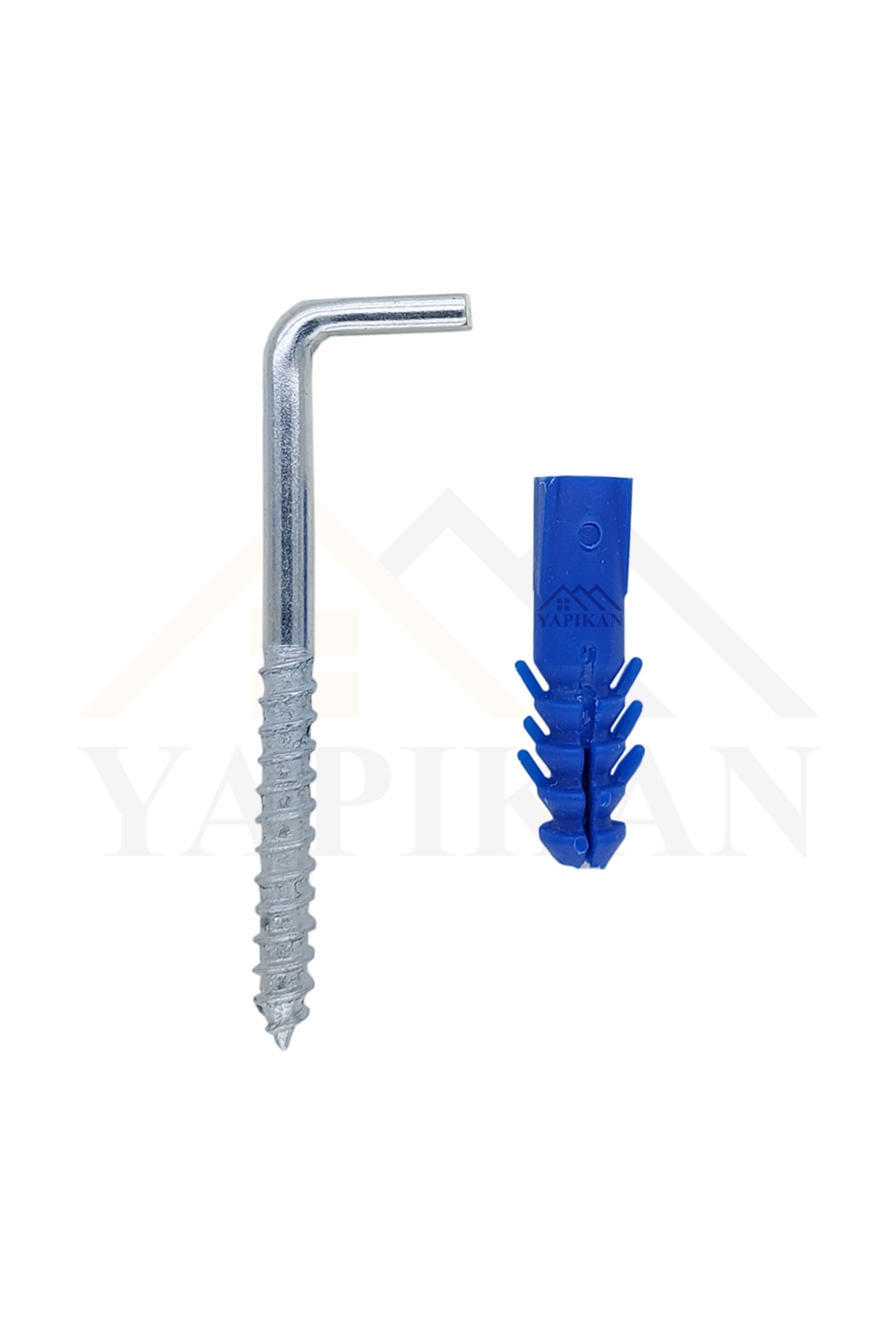 Yapıkan 10 Ad L Demir Kanca Vidası No: 4 - Mobilya, Dolap, Eşya Duvara ...