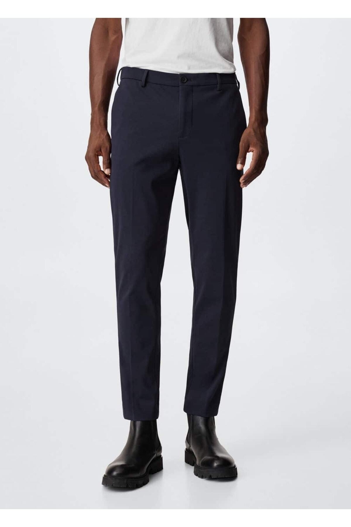 MANGO Man Dar Kesim Pamuklu Kumaş Pantolon Fiyatı, Yorumları - Trendyol