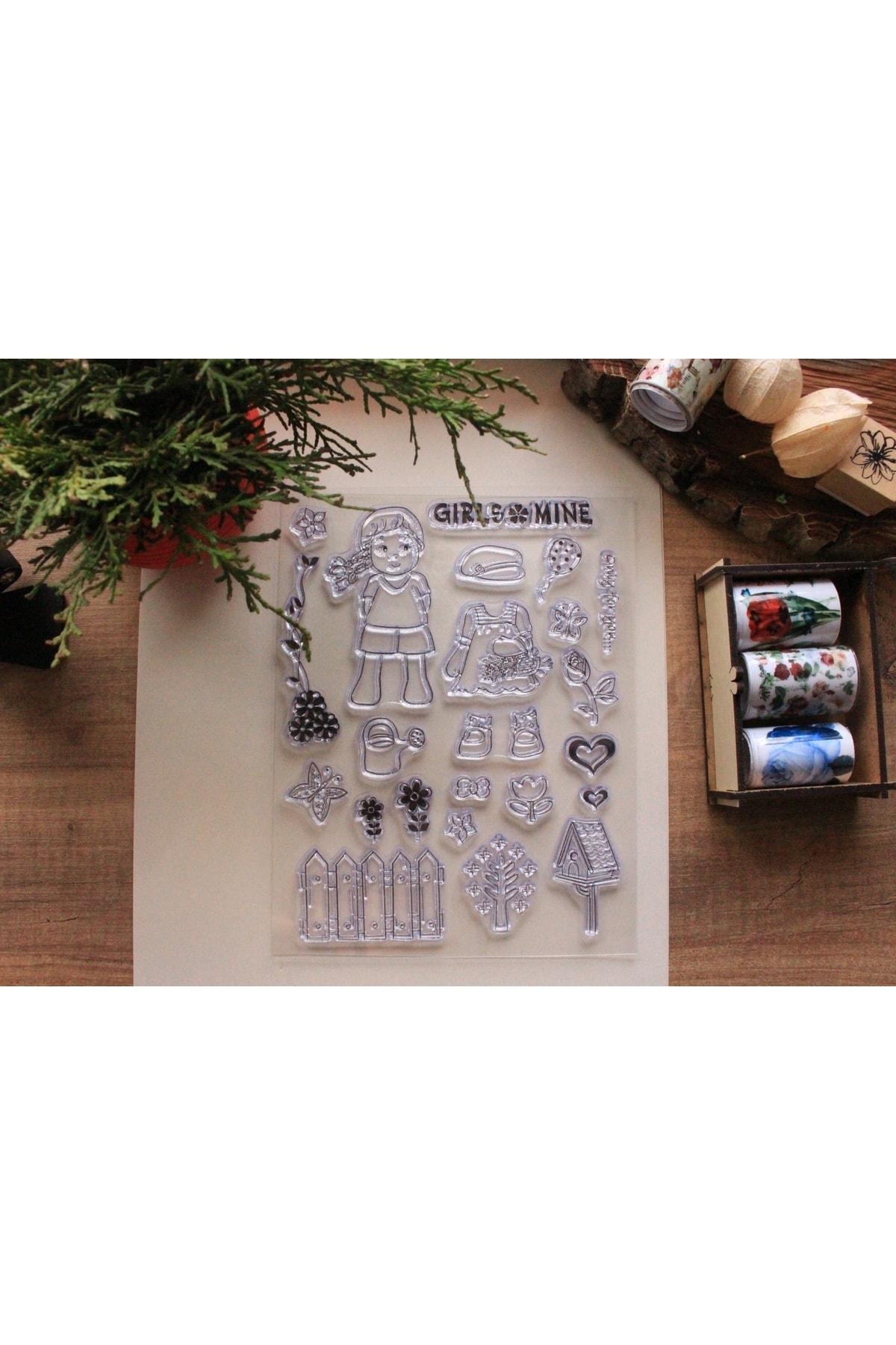 baddin aksesuar Stamp Silikon Şeffaf Bullet Journal Süsleme Scrapbook ...