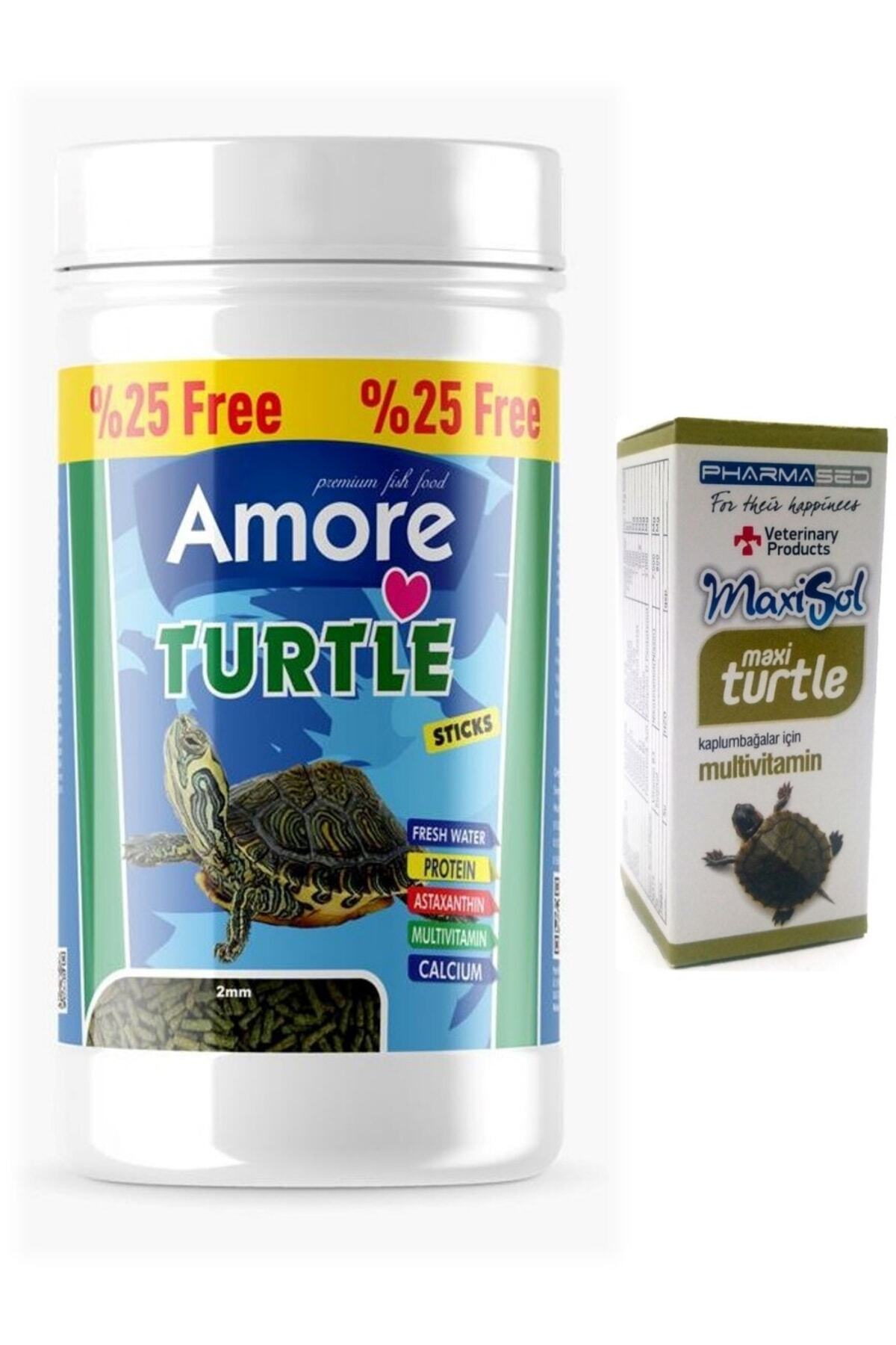 AMORE Turtle Green Calcium Sticks 125 Ml 50 Gr Su Kaplumbağası Yemi ...