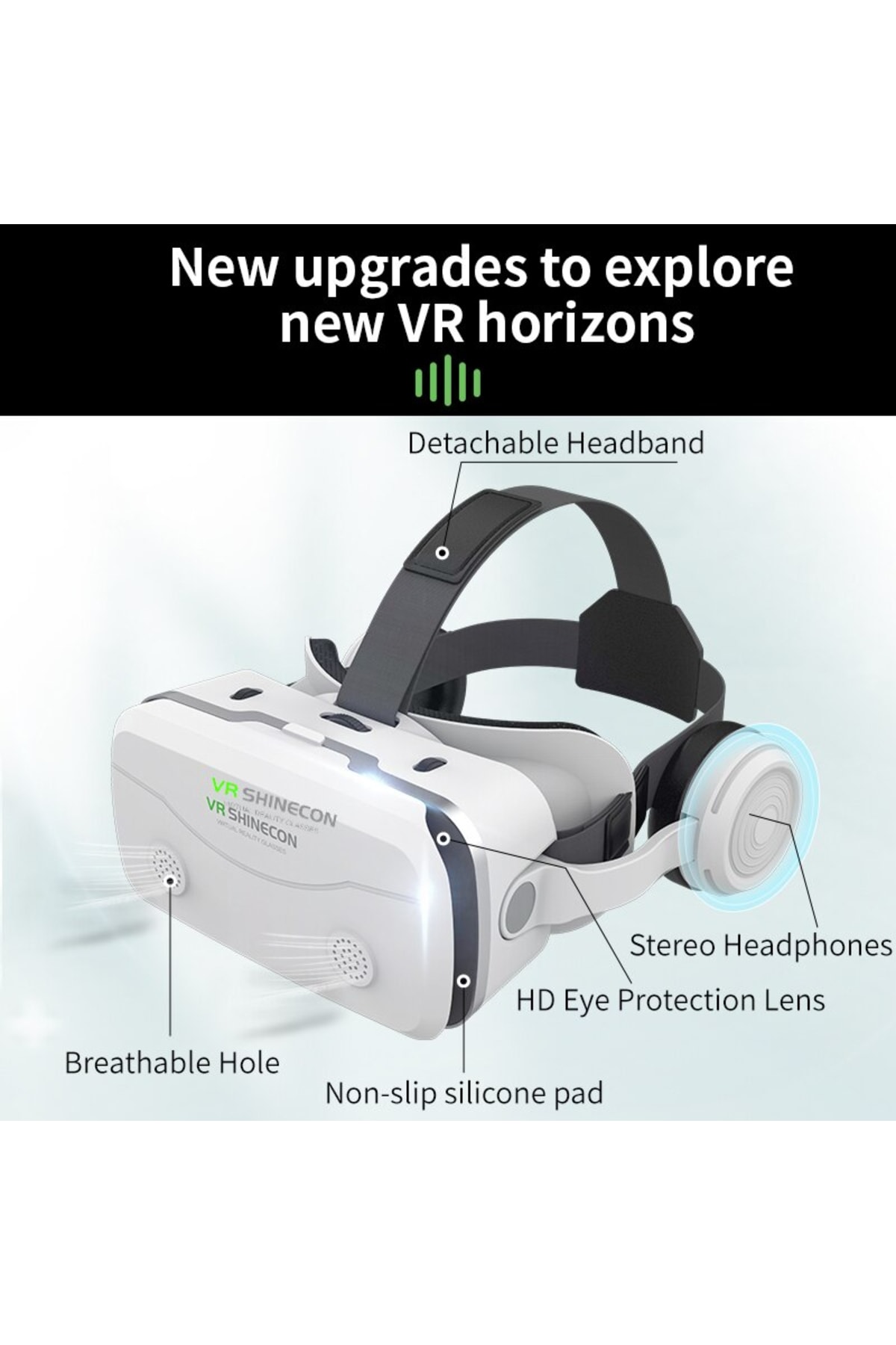 VR Shinecon G15e Vr Gözlük Kulaklık Ile 3d Sanal Gerçeklik Gözlükleri 4 ...