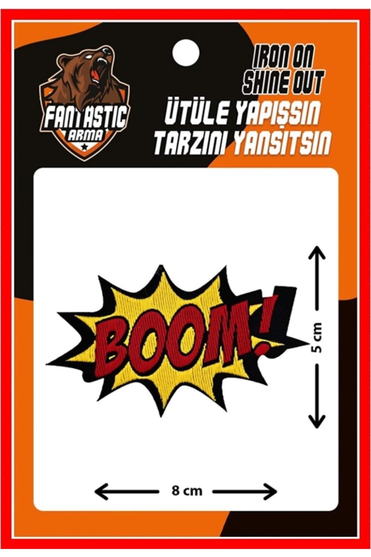 FANTASTIC ARMA 10'lu Paket Ütü Ile Yapışan Dokuma Arma Patch Yama Boom ...