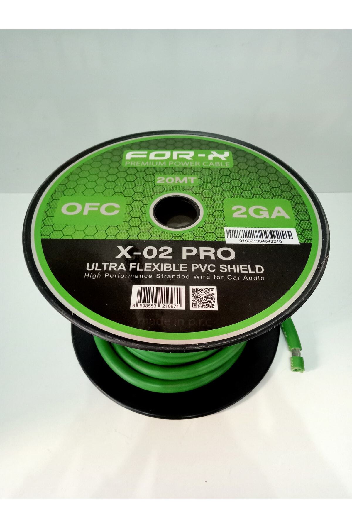 For-X Bakır Amfi Güç Kablosu 2ga – 5 Metre – %100 Bakır – Ofc 2ga Anfi ...