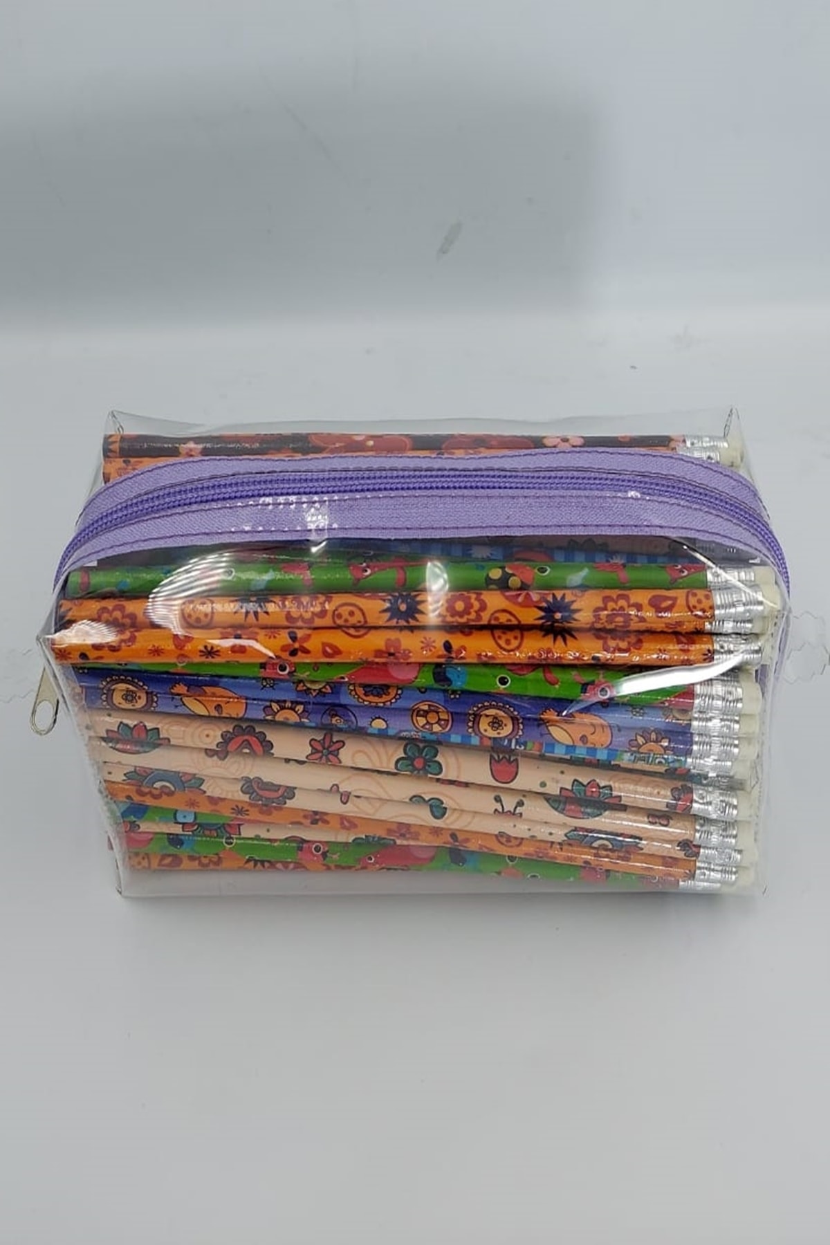 Togin Boya Kalemi Kutusu Tek Bölmeli Şeffaf Lila Kalemlik Fiyatı ...