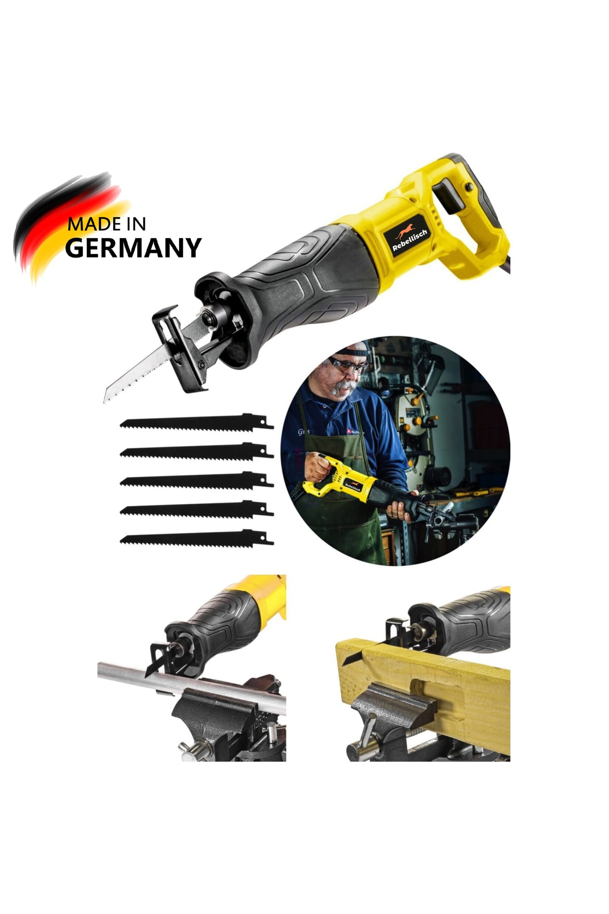 Rebellisch Germany Mt42493 - 7000w 6 Kademe Devir Ayarlı Beton Tuğla ...