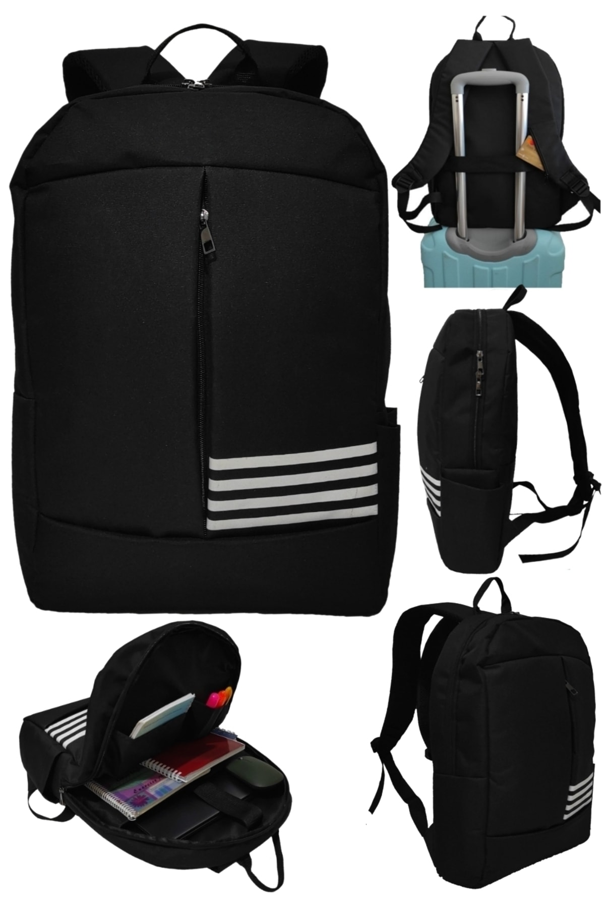 USF Notebook Bilgisayar 17'' Ped Korumalı Laptop Sırt Çantası Su Ve ...