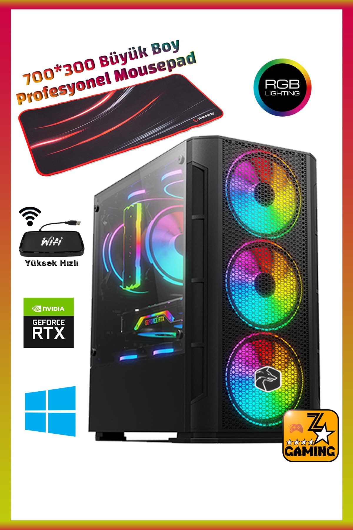 Zeiron Gaming 7 Pro X24 Ryzen 5 5500 32gb 256gb M.2 Ssd+1tb Rtx3070ti ...