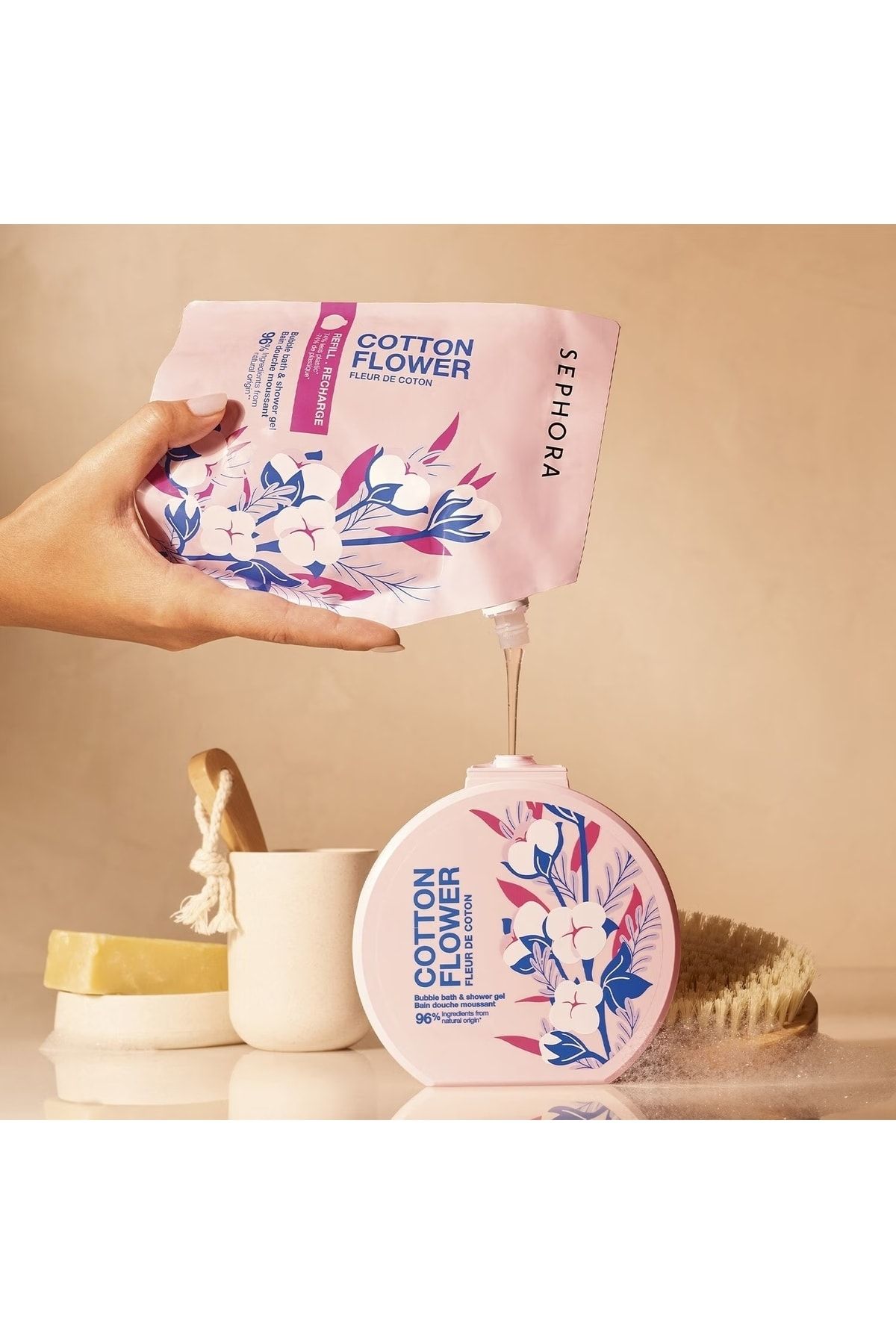 Sephora Bubble Bathandshower Gel Pamuk Çiçeği Duş Jeli 260 Ml Benim Ol