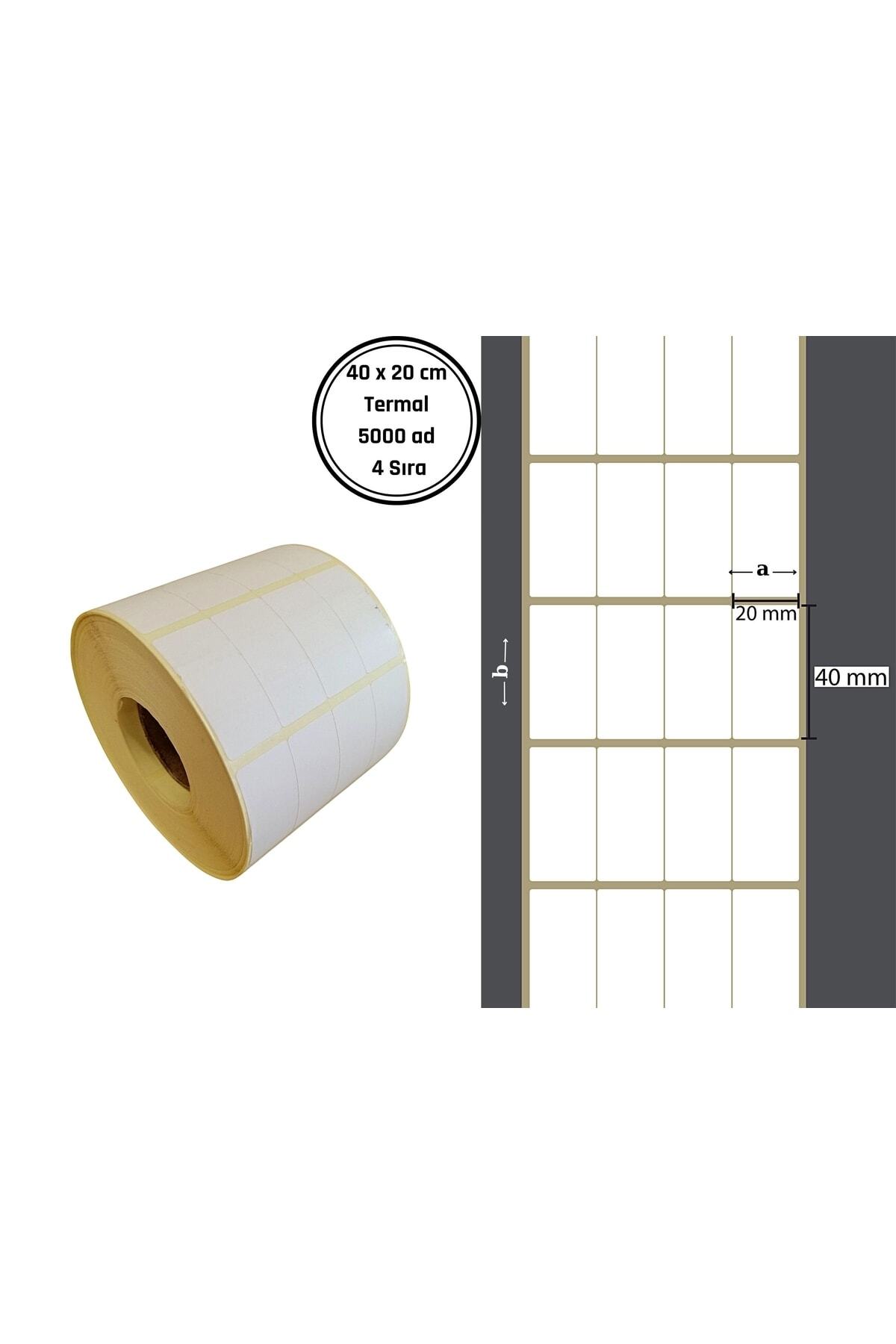 Özfiliz Mağaza Ekipmanları 40x20 Mm Thermal Barcode Label - Side Side 4 ...