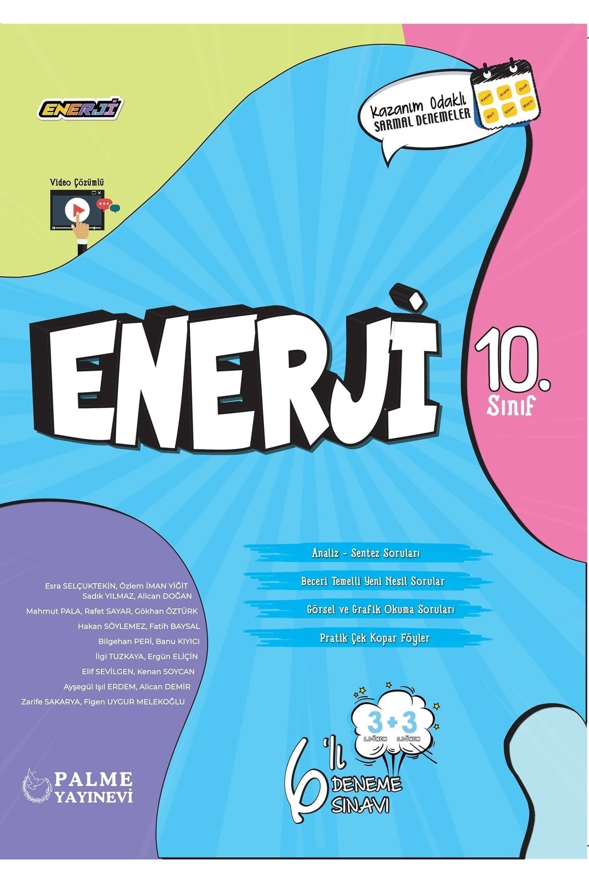 Palme Yayınevi Edu Kırtasiyem 10.Sınıf Enerji 6' lı Deneme Sınavı Palme ...
