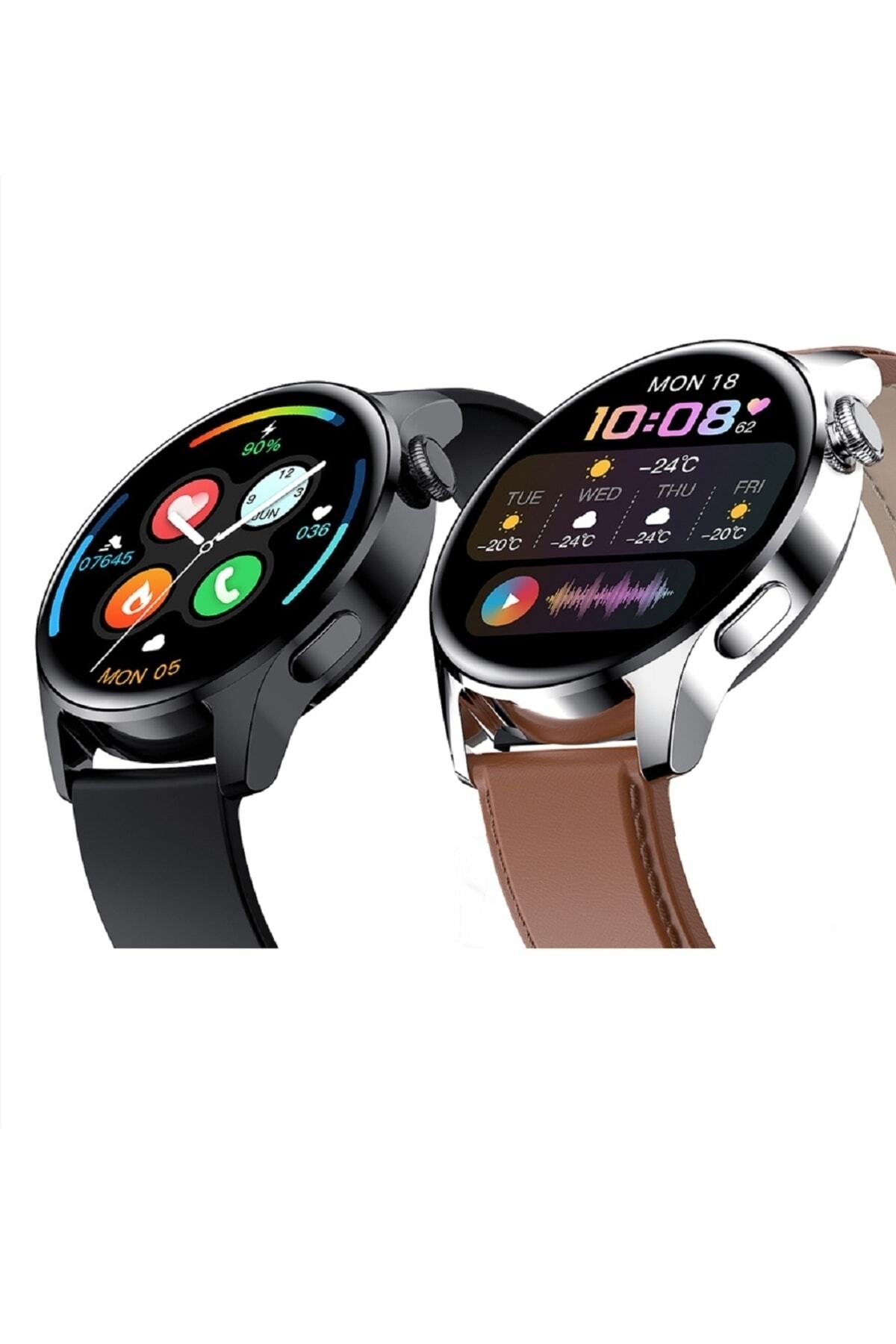 Şıktek Gt3 Mini 38 Mm Smart Watch Kadın Akıllı Saati-beyaz Yuvarlak ...