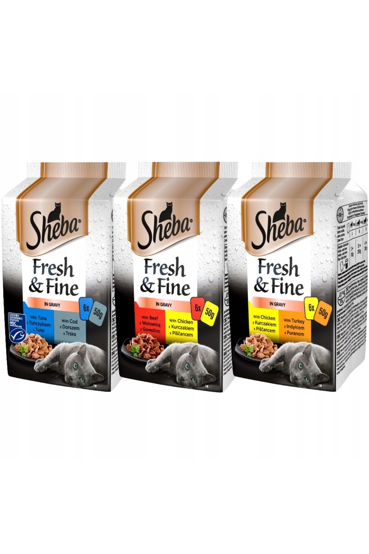 SHEBA Fresh & Fine Et Seçkisi Yaş Mama 300 G (6x50g) Fiyatı, Yorumları ...