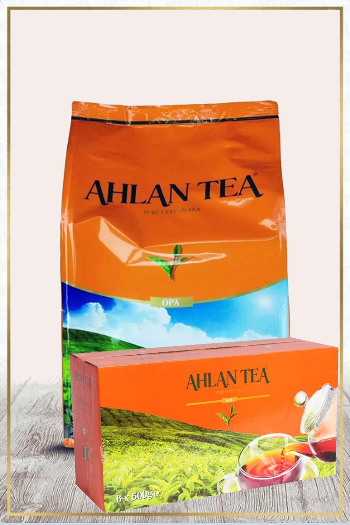 Ahlan Tea Opa Siyah Çay Seylan Çayı 500gr X 6 Adet (1 Koli) - Fiyatı ...