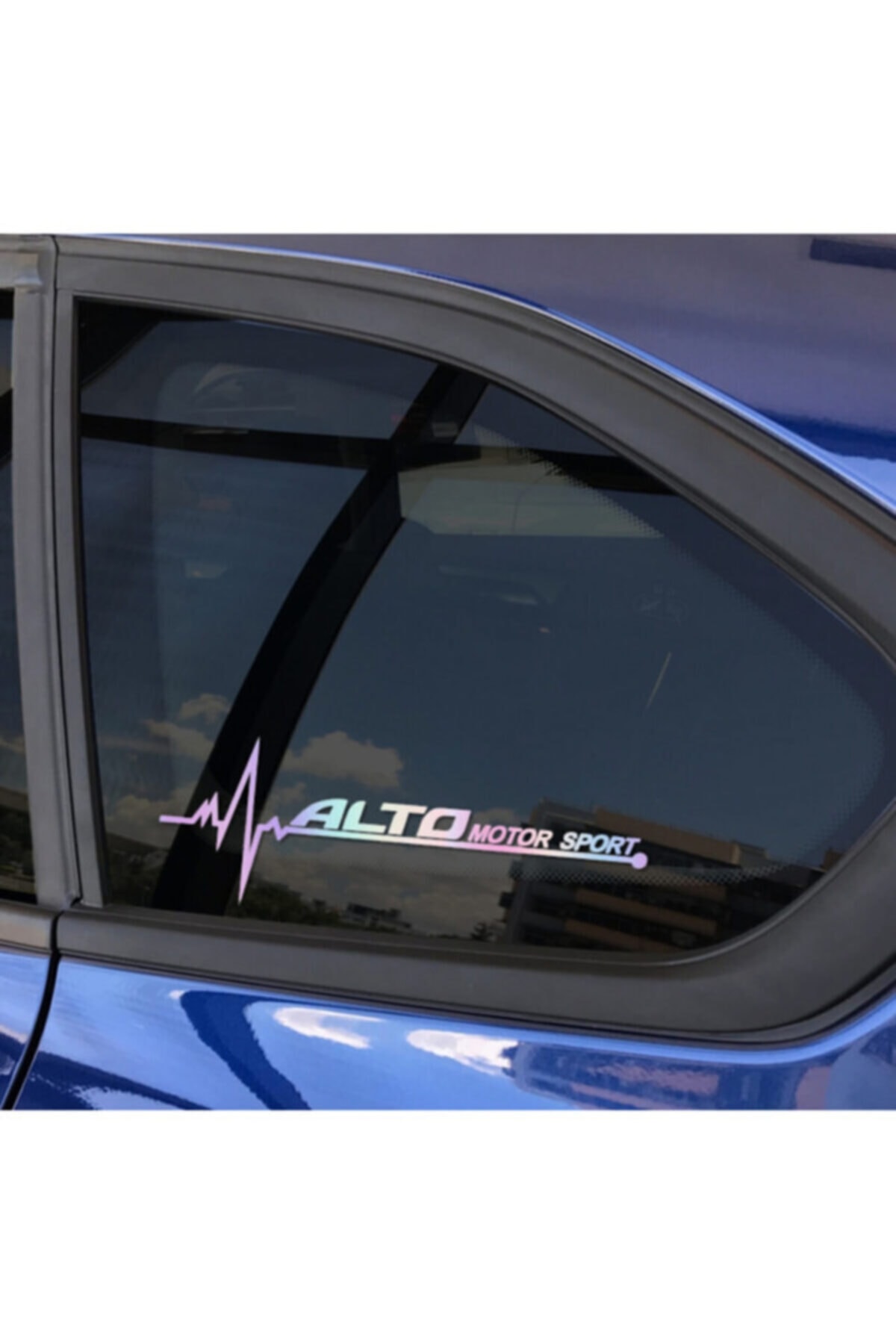 TSC Suzuki Alto - 20 cm X 7 cm Holo-Chroma Side Glass Sticker - Trendyol