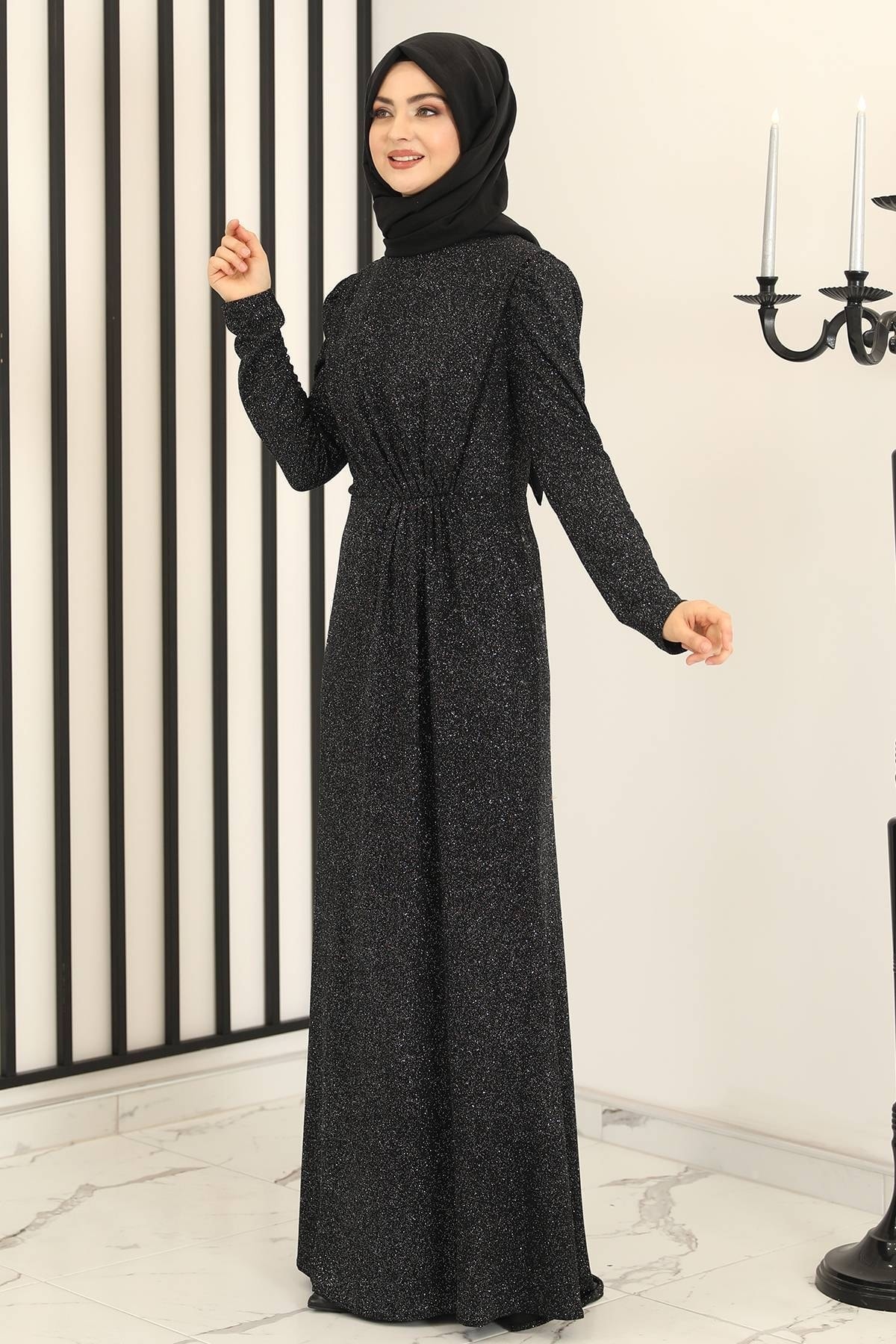 Fashion Showcase Beli Büzgülü Işıltı Abiye Gümüş - Design - Fsc3002 Fiyatı, Yorumları - Trendyol