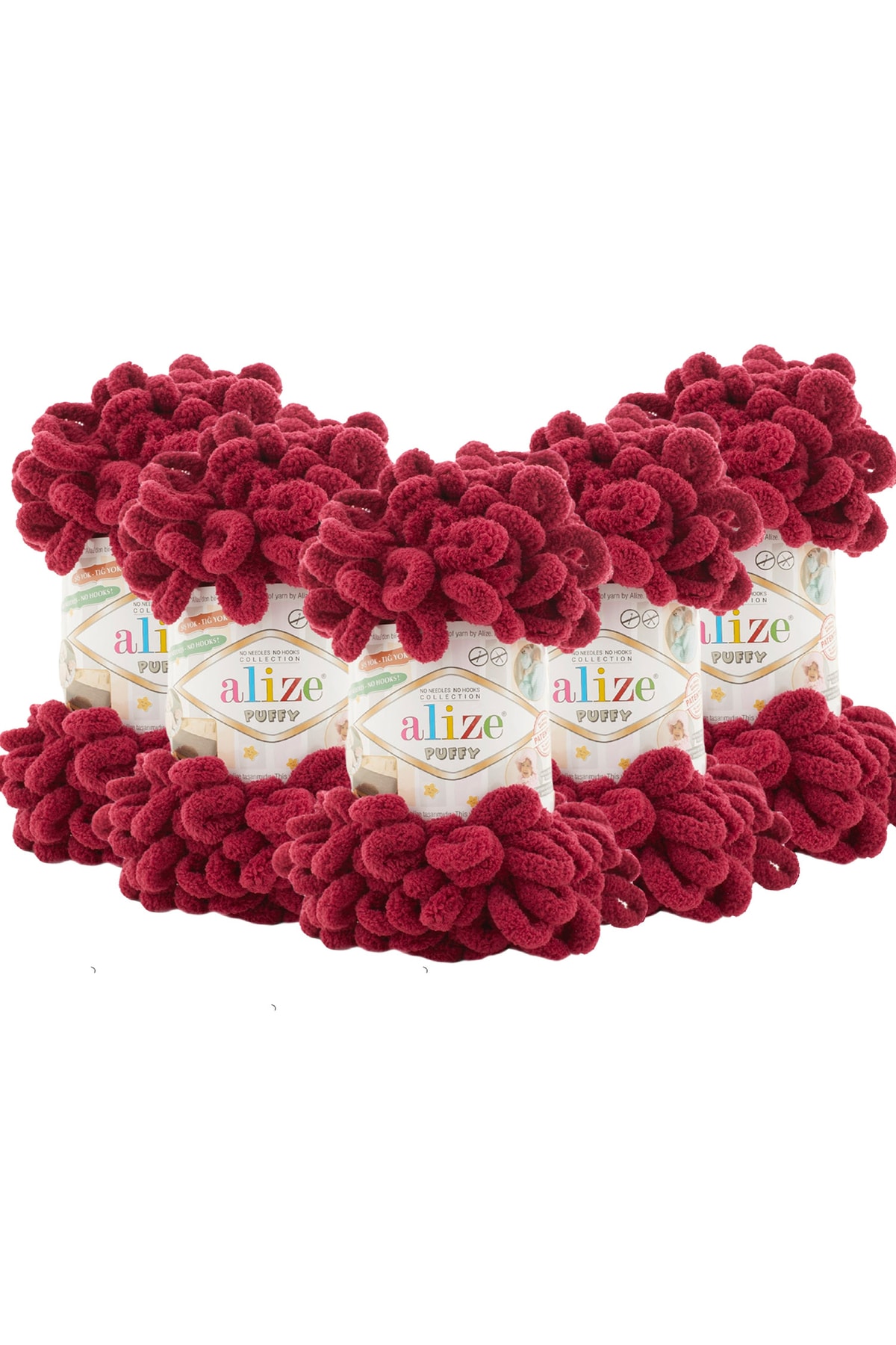 Alize El Örgü Ipliği 5'li Paket - 107 Bordo - 100 Gr. 9 Mt. Parmak Örgü Ipi Fiyatı, Yorumları ...