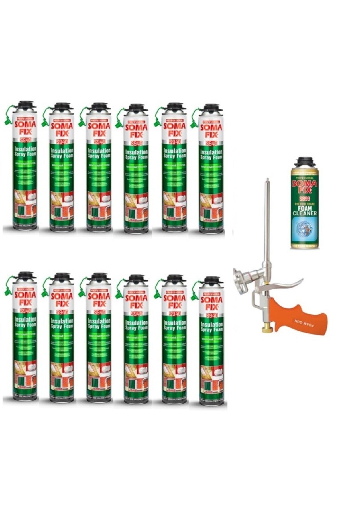 Somafix 12 Ad 750 ml Tabancalı Isı Ses Yalıtım Poliüretan Köpük Tabanca ...