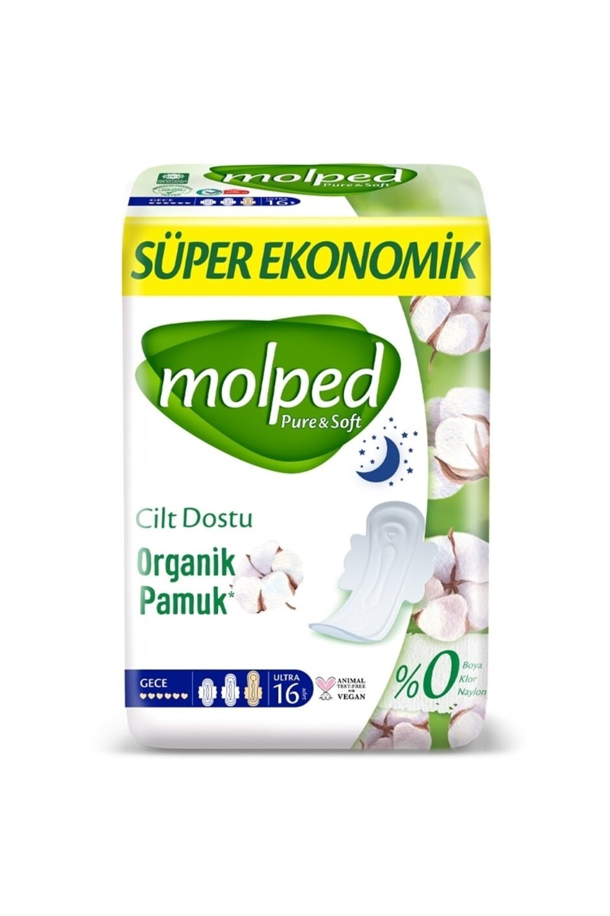 Molped Hijyenik Ped Pure & Soft Gece+uzun+normal 6 Paket - Fiyatı ...