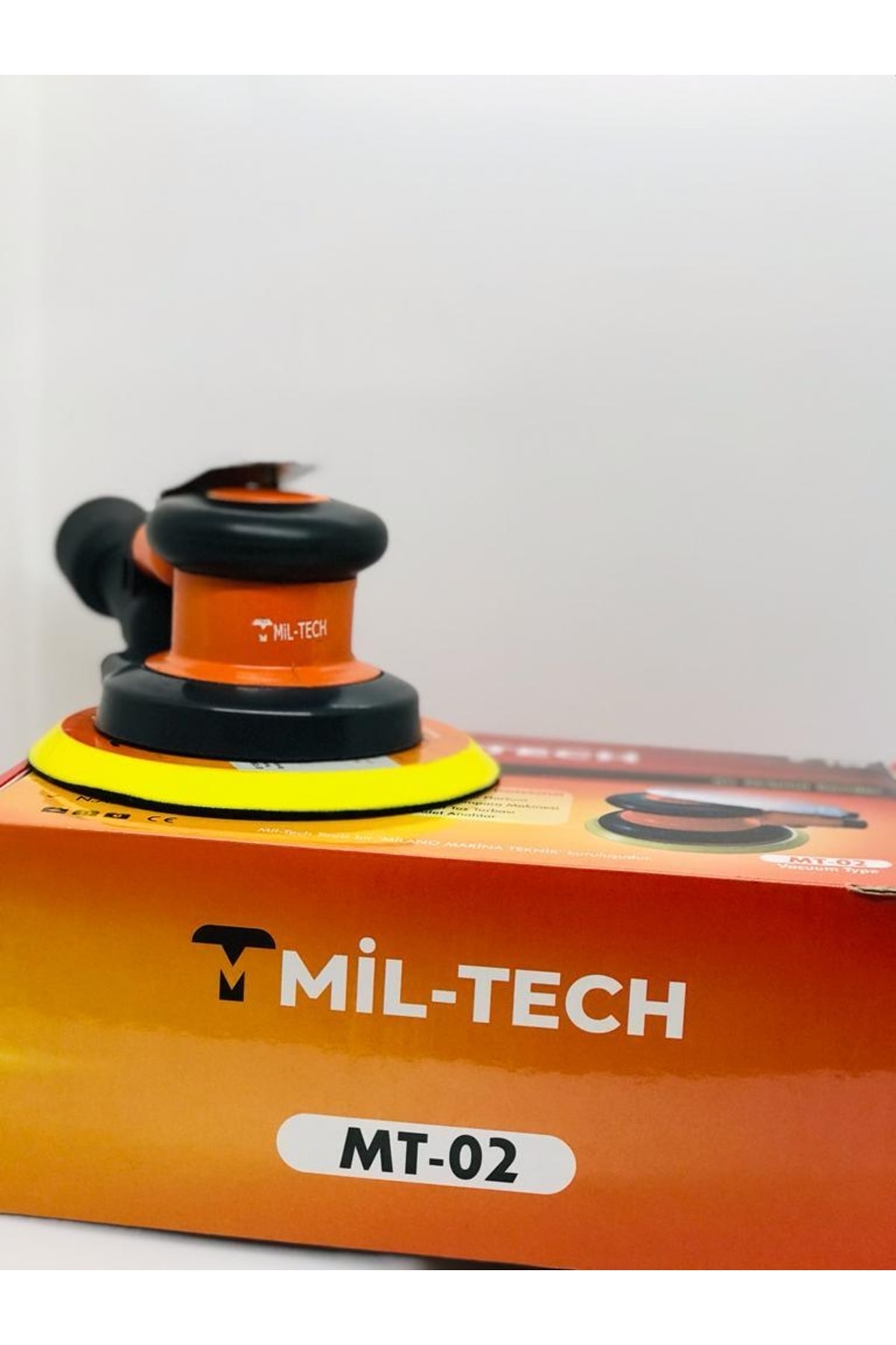 mil-tech Mt-02 Havalı Orbital Zımpara Makinesi - Vakumlu - 6''/150 Mm ...