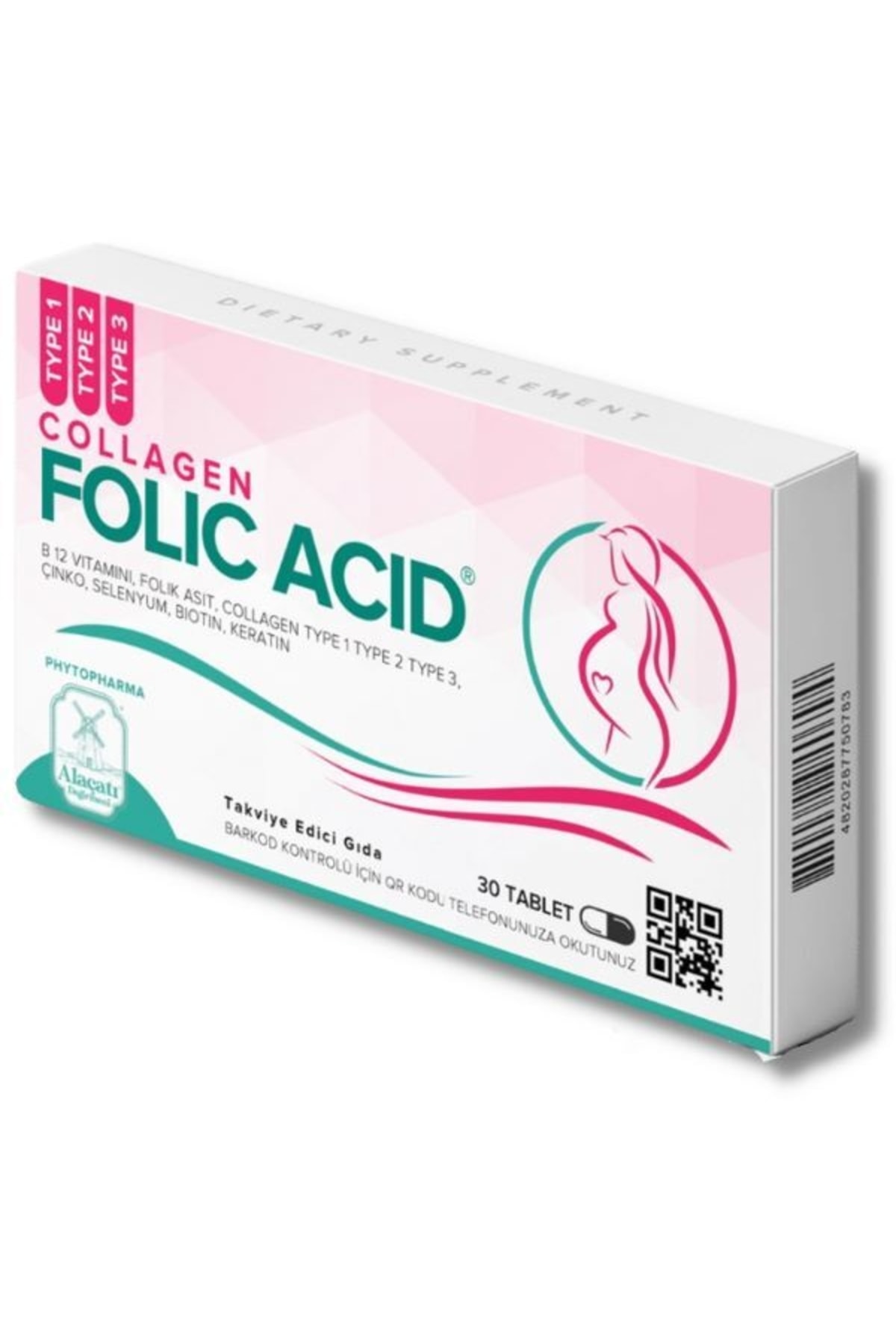 Ala at De irmeni Folik Asit Collagen Type 1 Type2 Type 3 1200 Mg 30 Ala at De irmeni Folik Asit Collagen Type 1 Type2 Type 3 1200 Mg 30