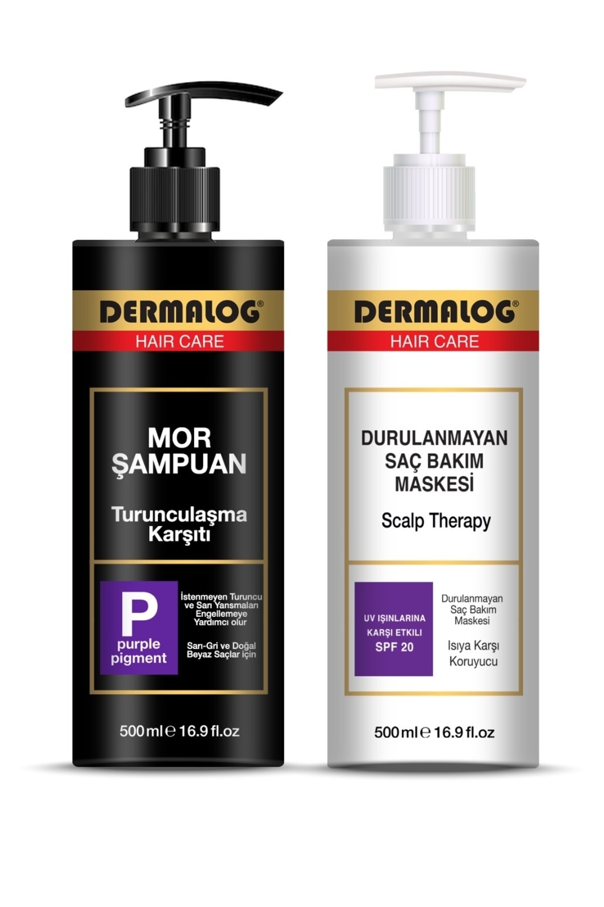 DERMALOG Silver Mor Şampuan & Isıya Ve Güneşe Karşı Koruyucu ...