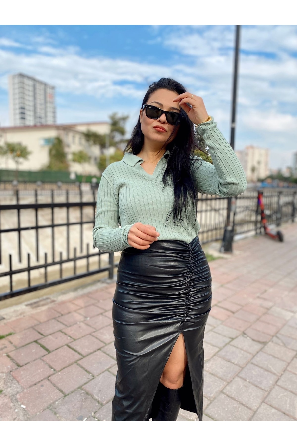 MYD BASIC Deri Etek Fiyatı, Yorumları - Trendyol