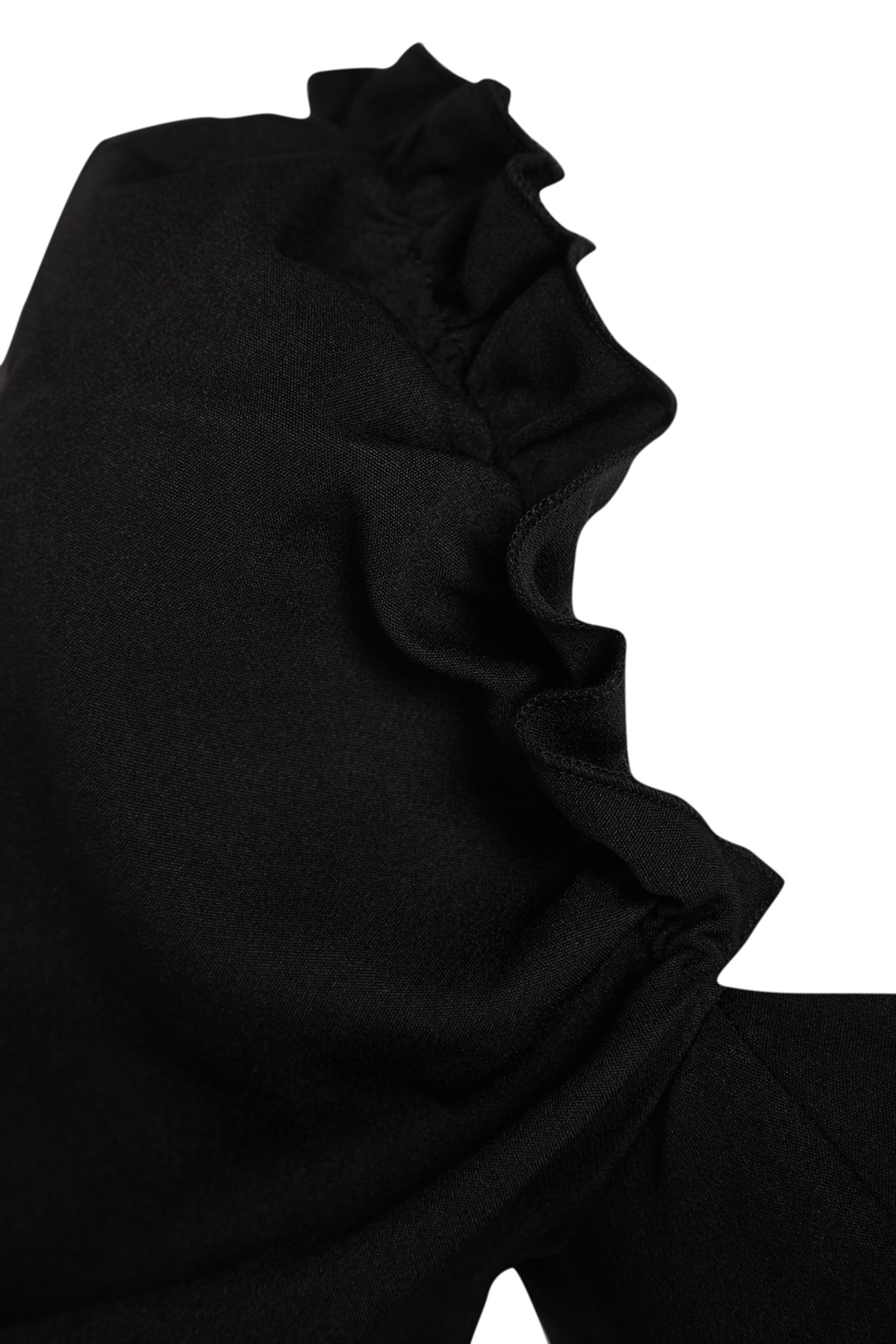 Trendyol Collection Black Collar Detailed Woven Stylish Evening Dress ...