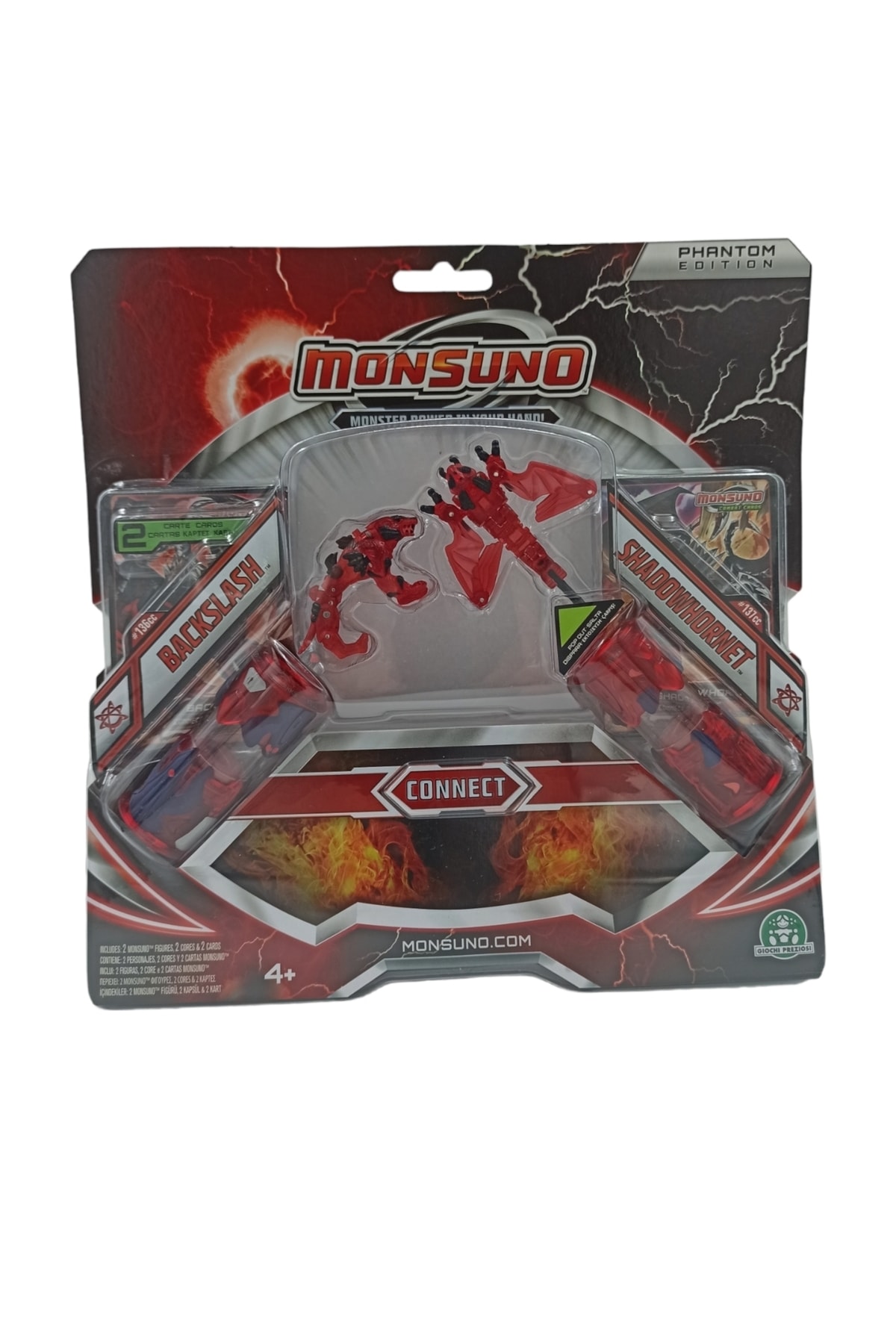 PopŞeker Monsuno Backslash, Shadowhornet Tüp 2 Kart 2 Figür Lisanslı ...