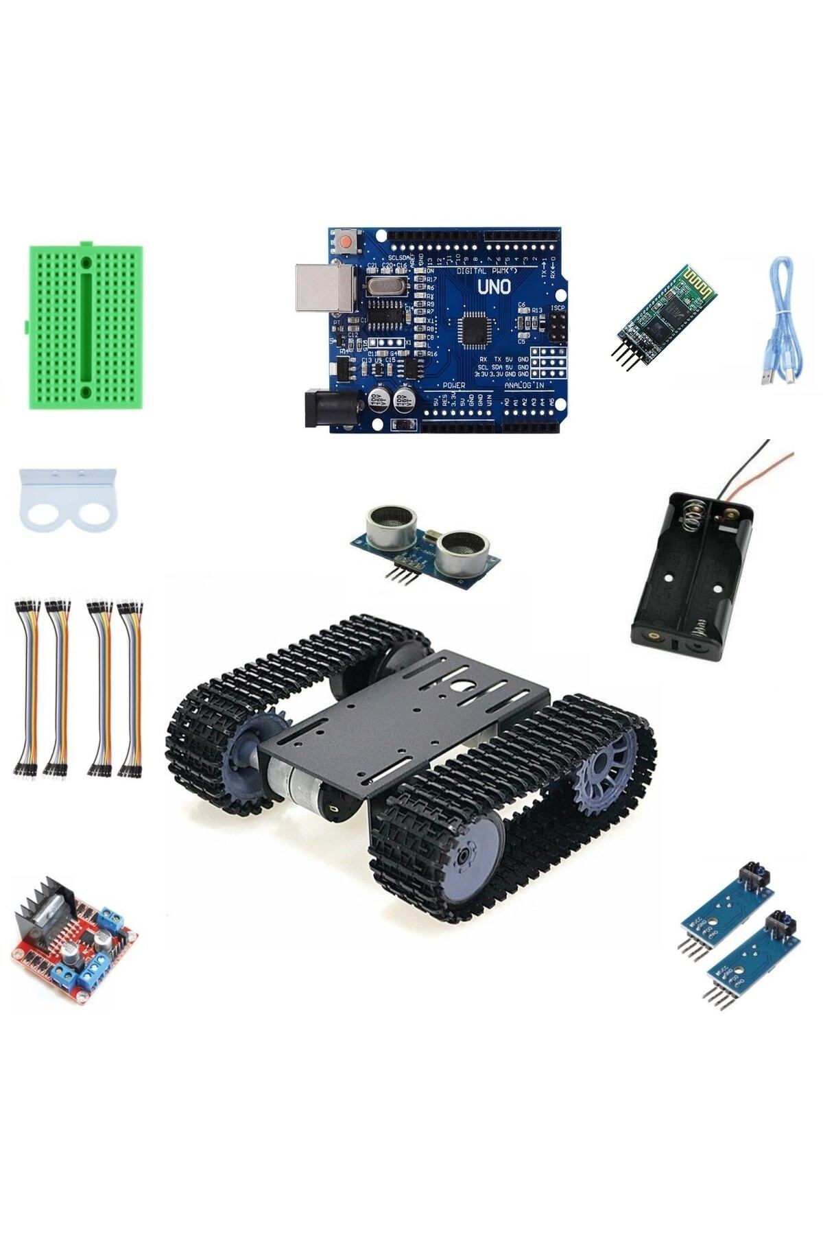 Arduino Emes Robotik Çizgi Takip Eden Wı Fı Tank Seti Fiyatı Yorumları