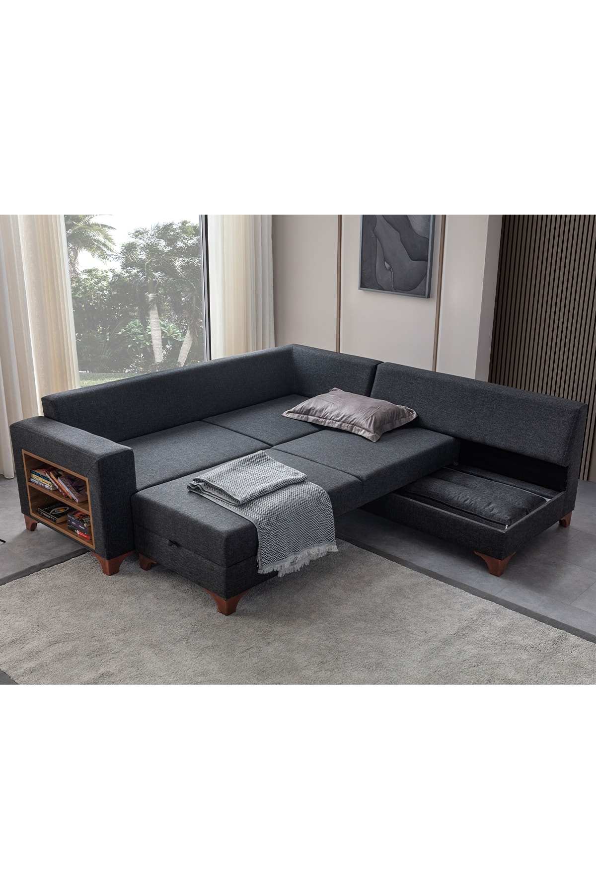 Eymense Tloft Köşe Koltuk Takımı Antrasit Fiyatı, Yorumları - Trendyol