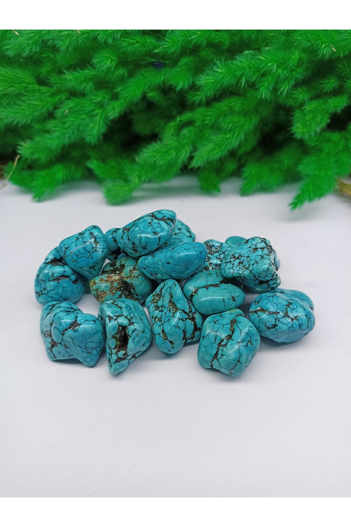 DOĞAL TAŞ CENNETİ Turkuaz Firuze Doğal Hakiki Parça (sertifikalı ...