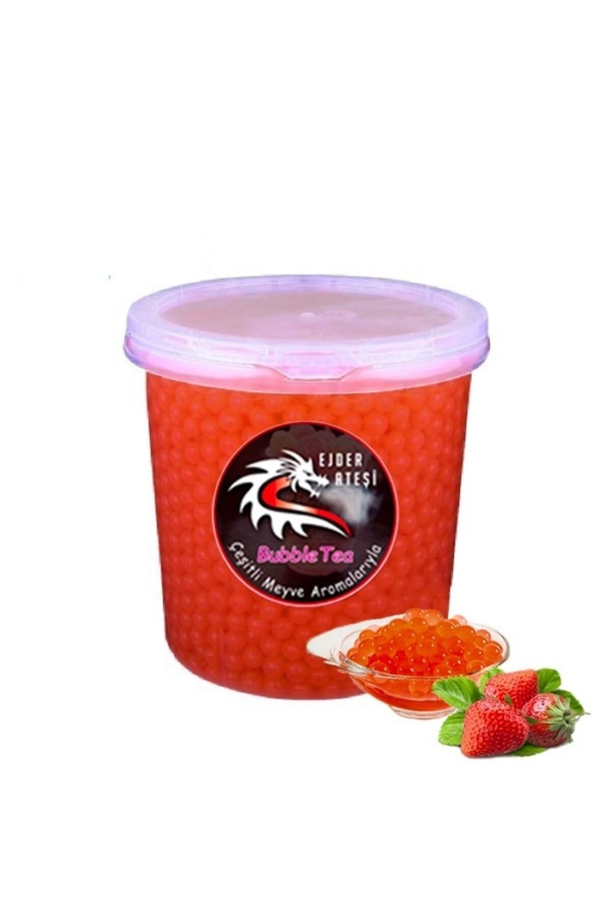 Ejder Ateşi Çilek Aromalı Bubble Tea Incileri 1000 Gr.-popping Boba ...