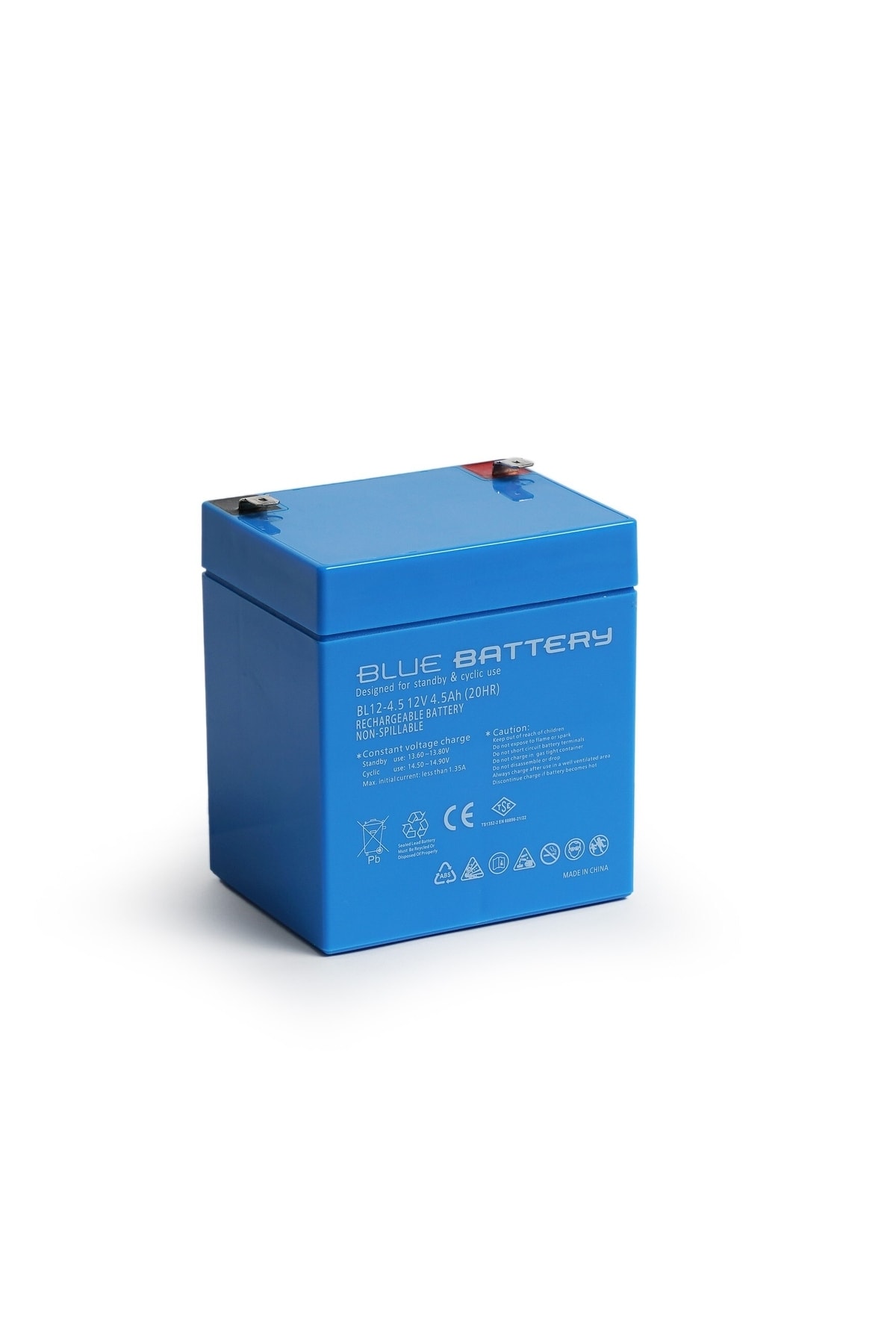Blue Battery 12 Volt 4.5 Amper Bakımsız Kuru Akü Ups Aküsü Fiyatı ...