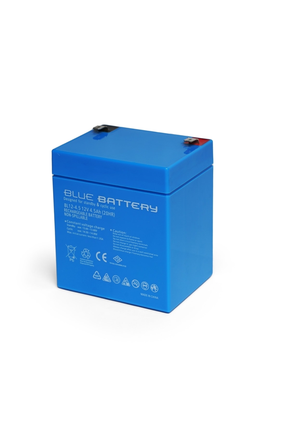 Blue Battery 12 Volt 4.5 Amper Bakımsız Kuru Akü Ups Aküsü Fiyatı ...