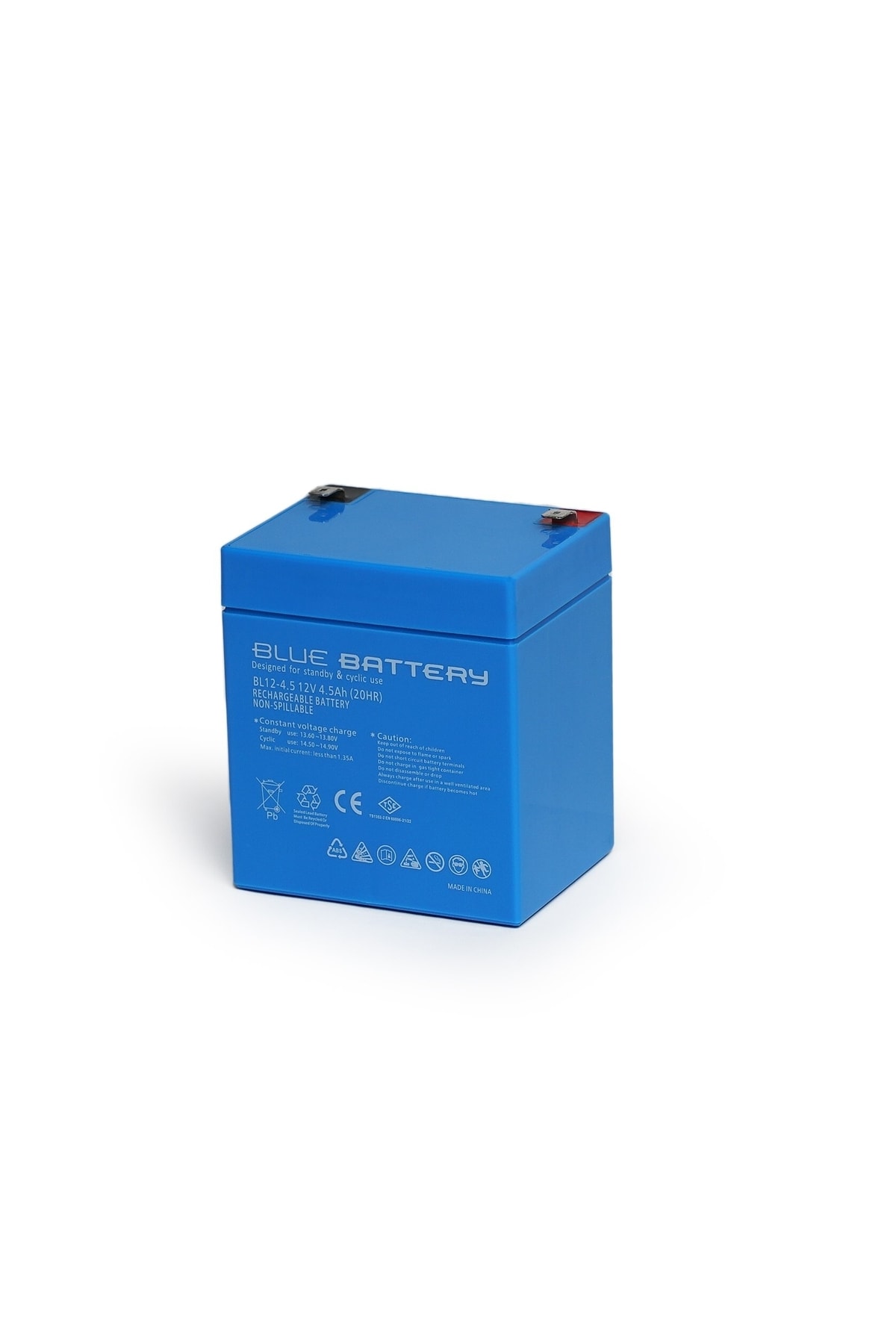 Blue Battery 12 Volt 4.5 Amper Bakımsız Kuru Akü Ups Aküsü Fiyatı ...