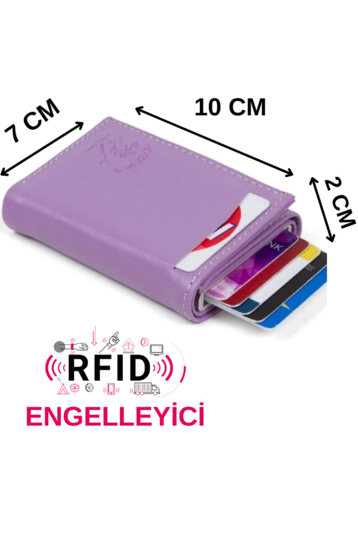 NEWISH POLO ACCESSORIES Dora Lila Mekanizmalı Otomatik Kızaklı Kartlık ...