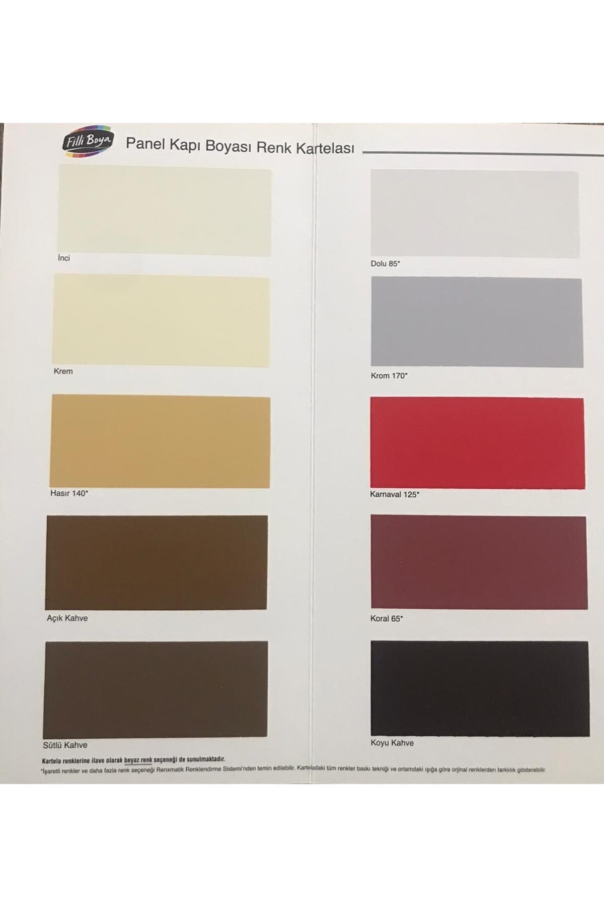 Filli Boya Su Bazlı Panel Kapı Boyası 2,5 Lt Koyu KahveFiyatı ...