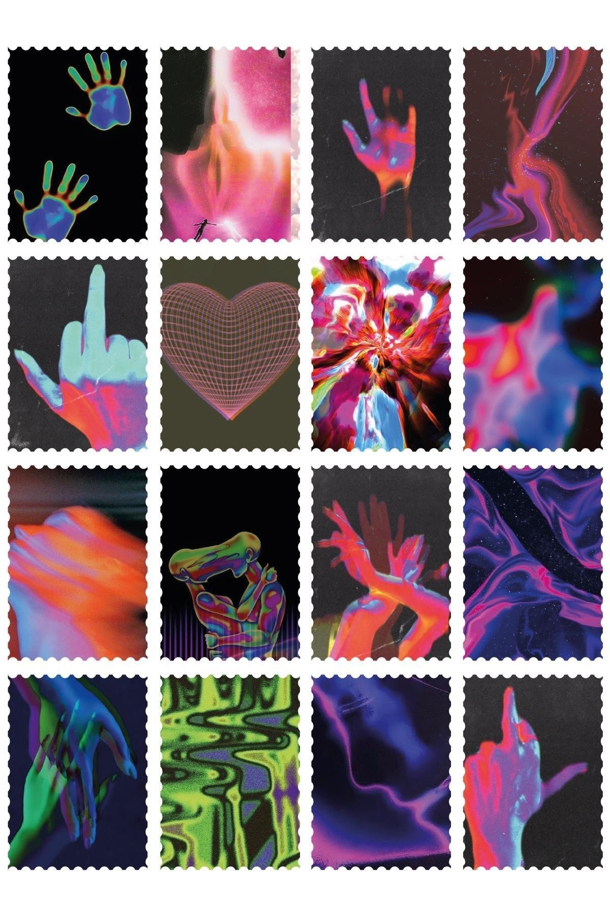 Anime Marketi Pinterest Retro Karışık Pul Koleksiyonu Sticker Seti (16 ...