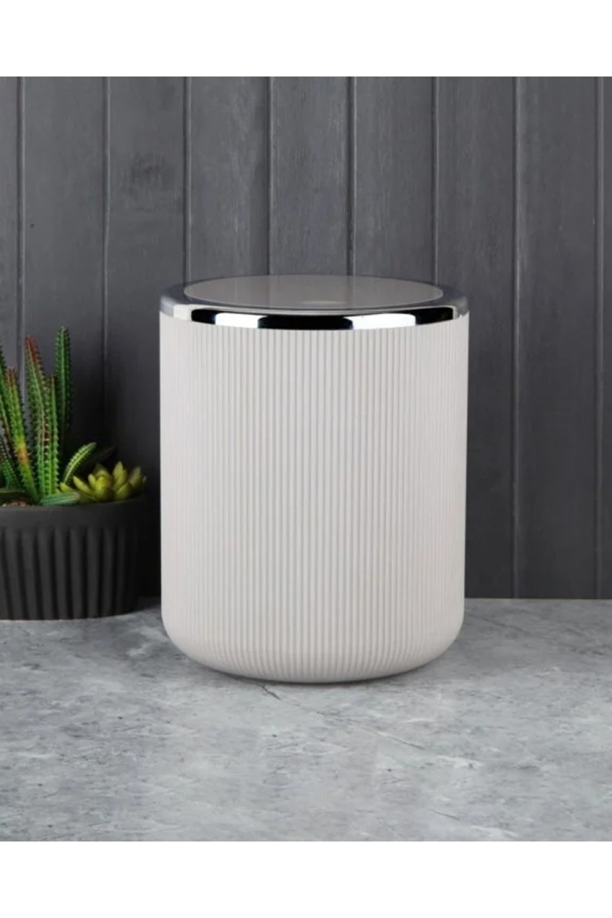 Perotti 13159 Lısbone Cream Sılver Çöp Kovası 6.5 Lt - Boz Kahverengi ...