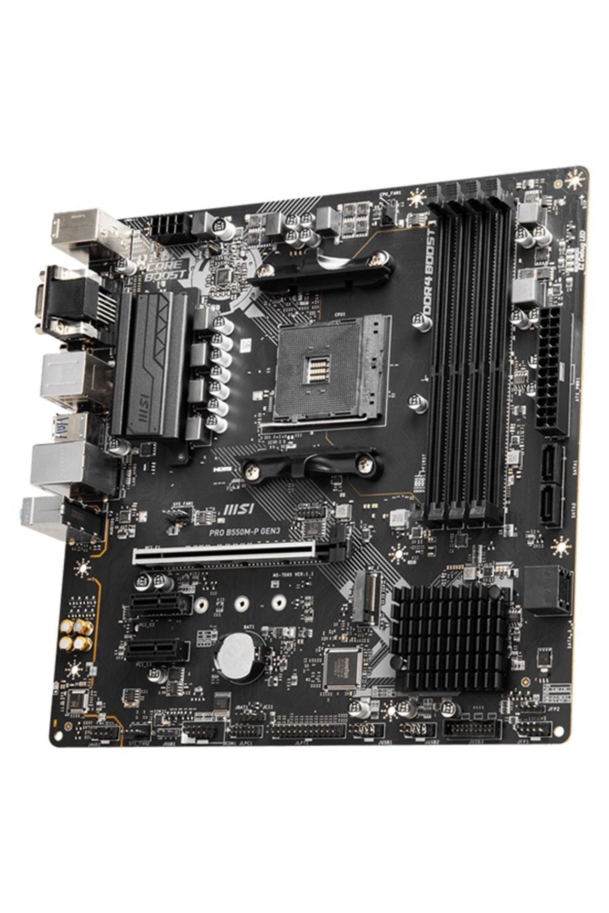 MSI Pro B550m-p Gen3 Ddr4 4400(oc) Hdmı Vga Dvı M.2 Matx Am4 Fiyatı ...