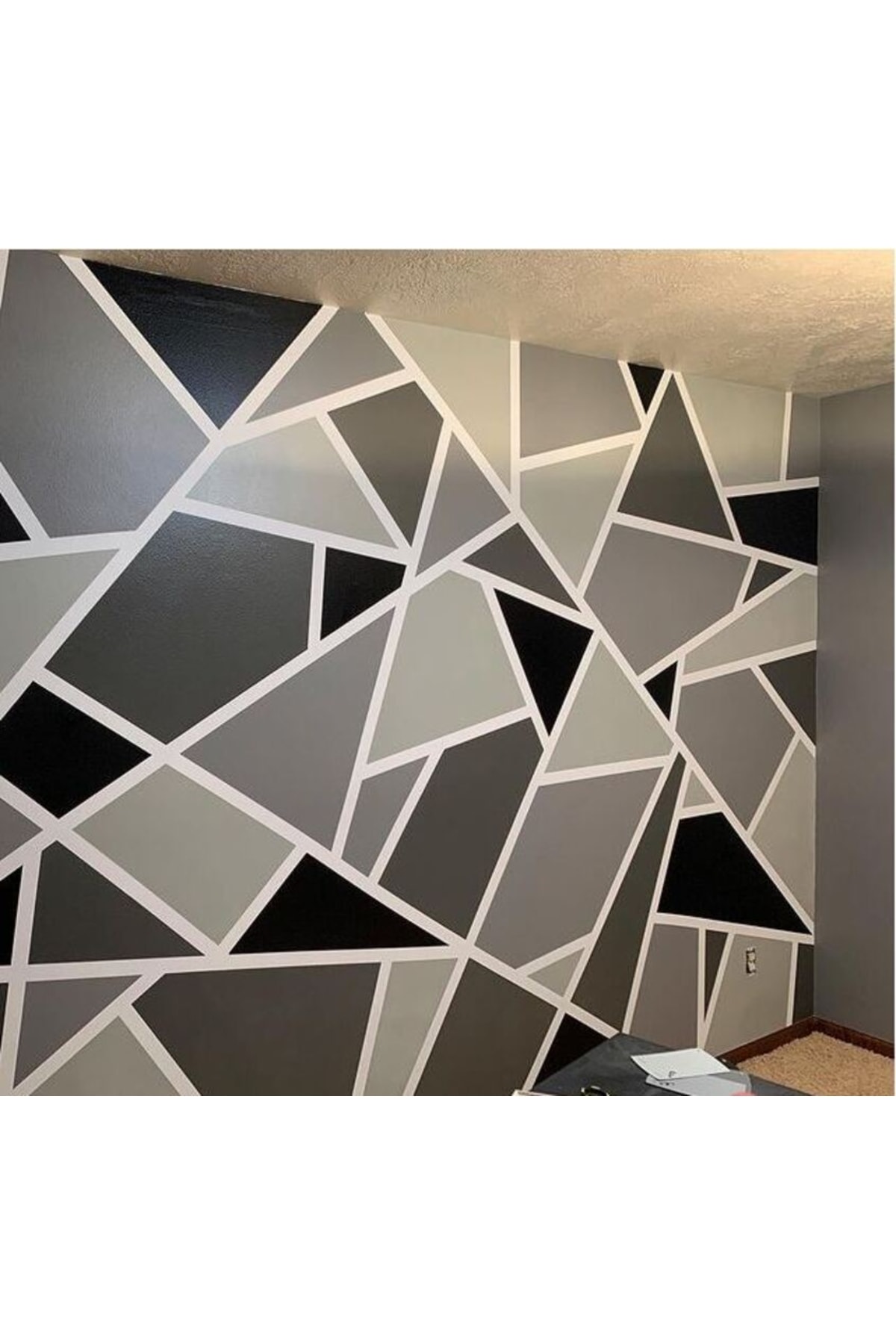 Sivar Geometrik Kağıt Bantlı Duvar Boyama Seti 4 - Fiyatı, Yorumları