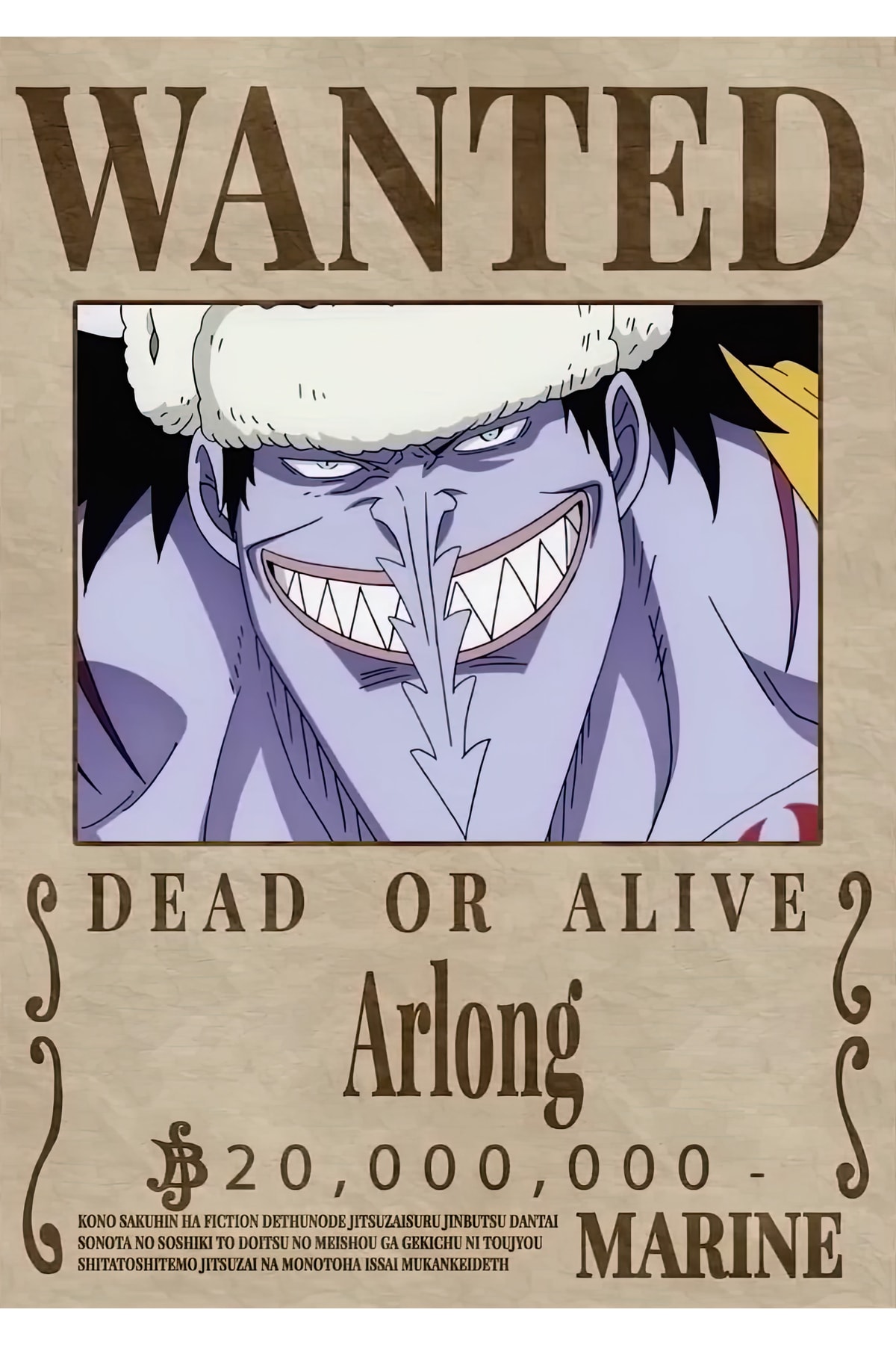 uzuntuning One Piece Arlong Wanted Aranıyor Posteri Fiyatı, Yorumları ...