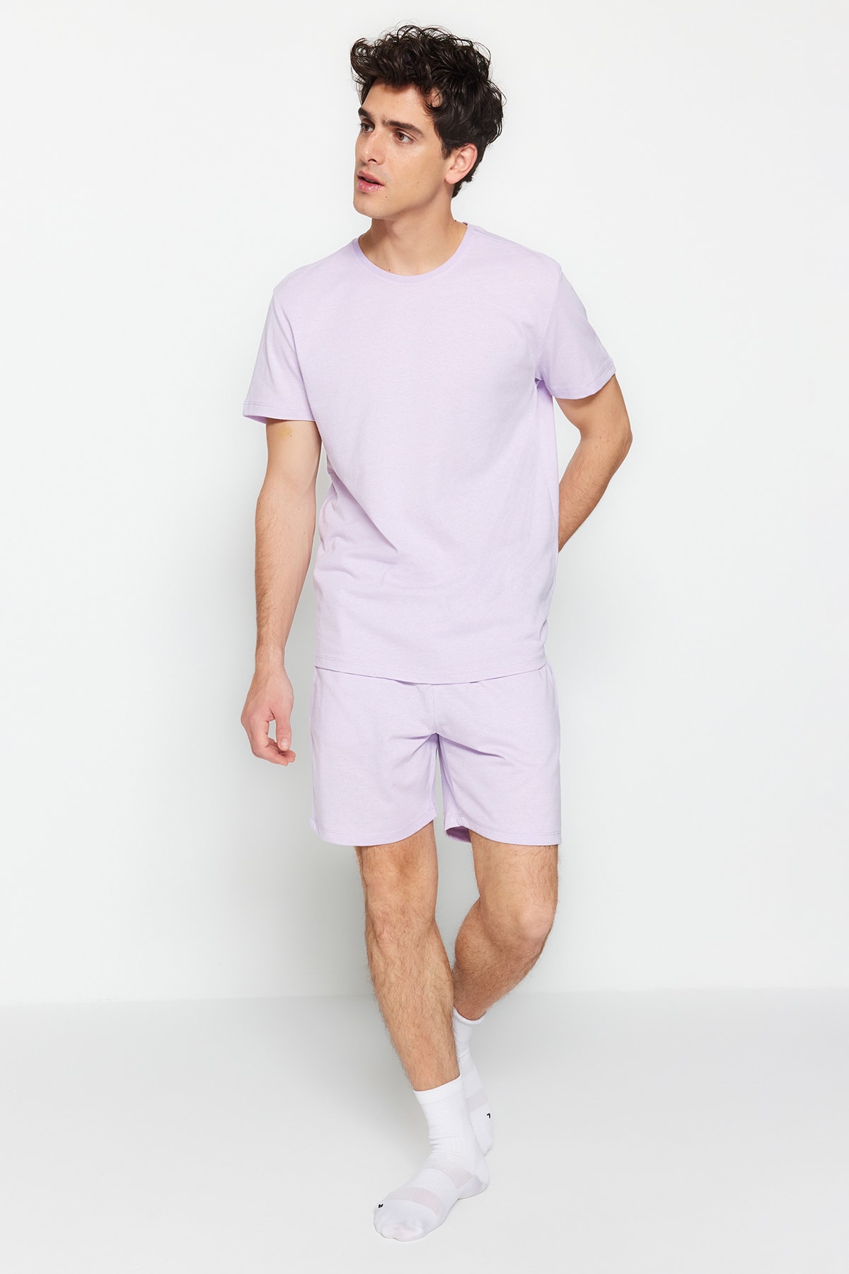 Trendyol Collection Lilac Regular Fit Pajamas Set TMNSS22PT0042 - Trendyol