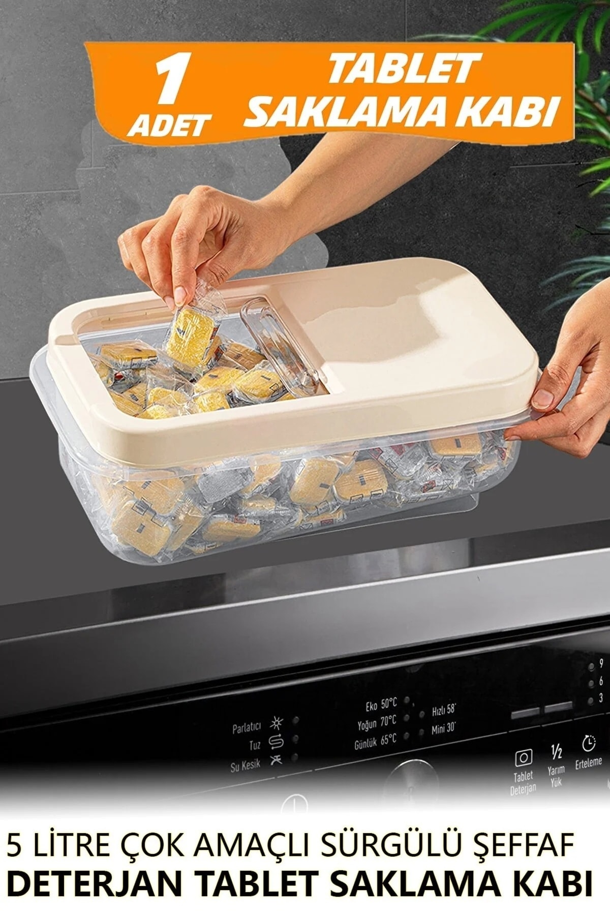 GOCENG 5 Litre Multibox Kolay Kayar Kapaklı Çok Amaçlı Gıda Sakalama ...