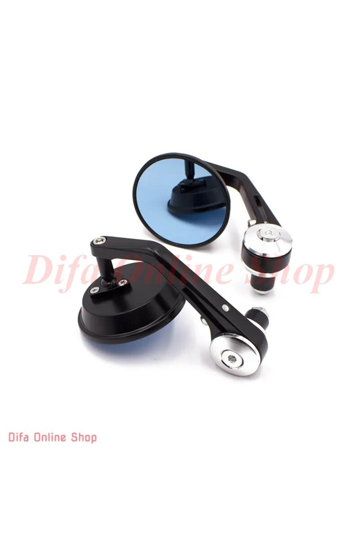 Merpa Motor Motosiklet Gidon Aynası Cnc Alüminyum Yuvarlak 22mm Kırmızı ...