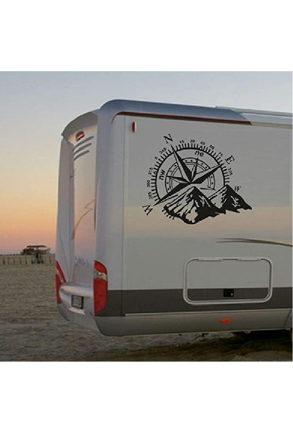 EYBA STİCKER Camp Sticker Doğa- 50x40 Cm Dağ-çam-kamp-doğal-karavan ...